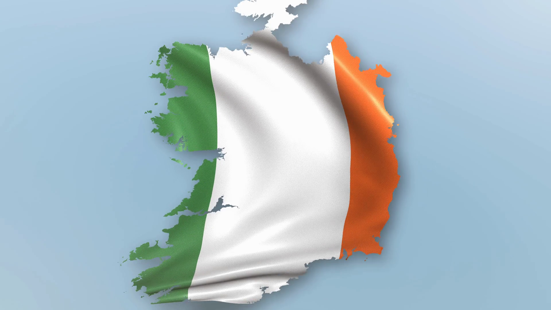 Ireland Flags Zooming In Forming Country Stock Motion Graphics SBV ...