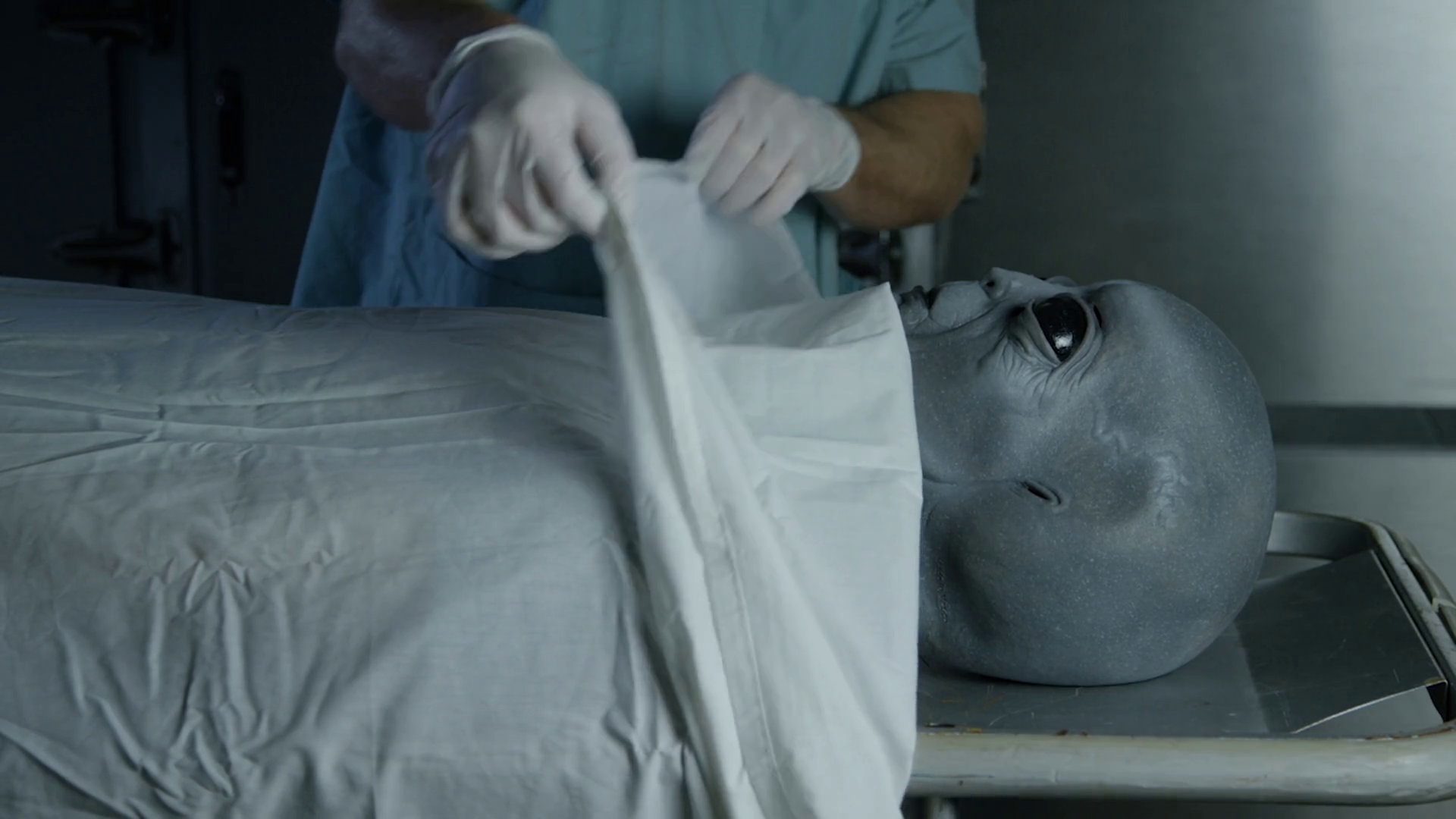 Alien Autopsy - Covering Visitor Head On Stock Footage SBV-348391573 ...