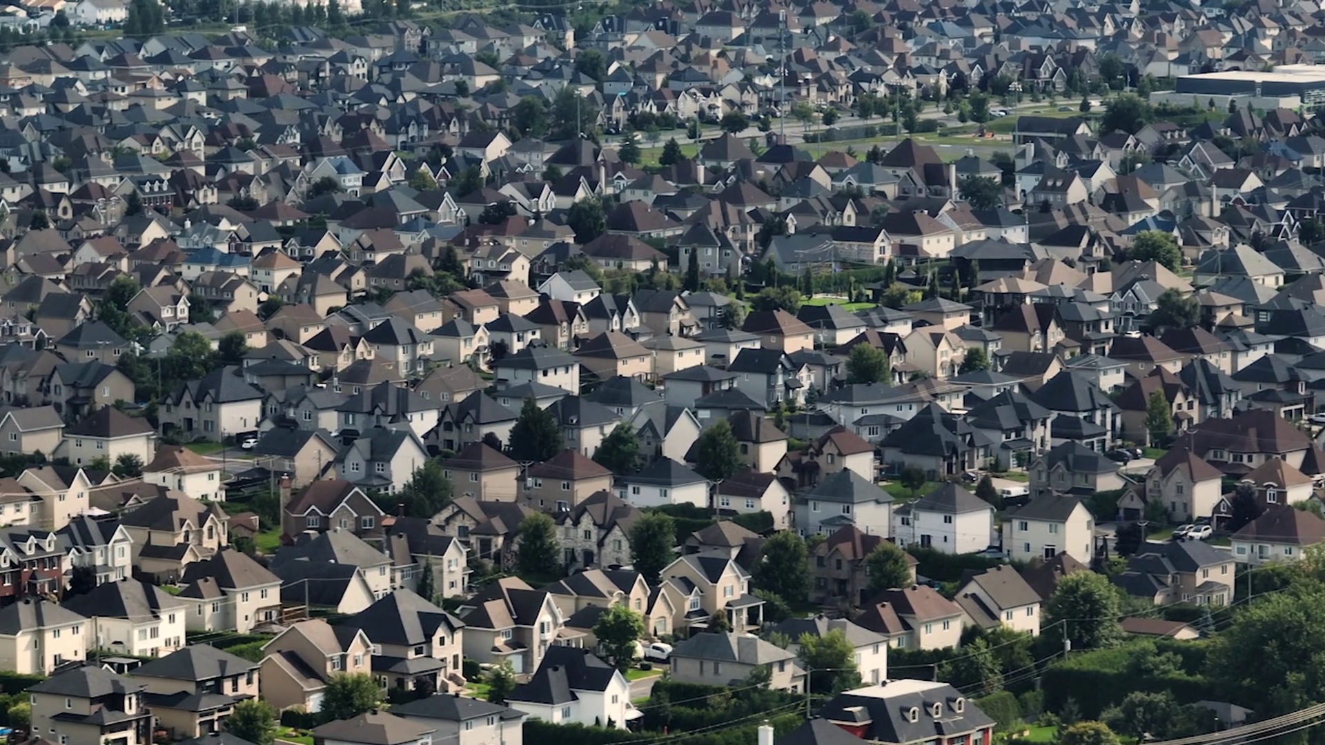 Dense Suburbs In Montreal Canadian Housing Stock Footage SBV-348417209 ...