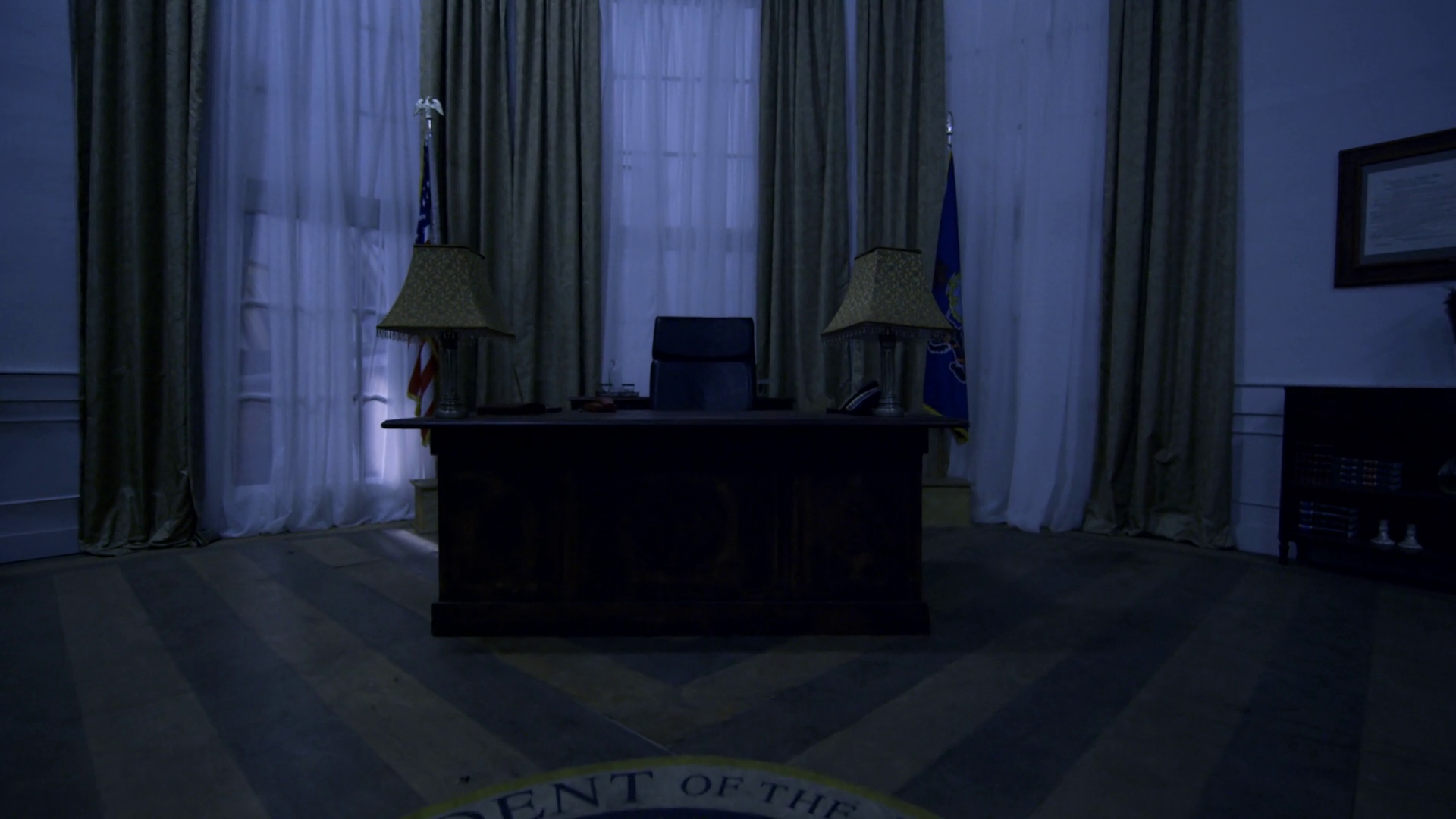 Us President Night In Oval Office Low Angle Stock Footage SBV-347733929 ...