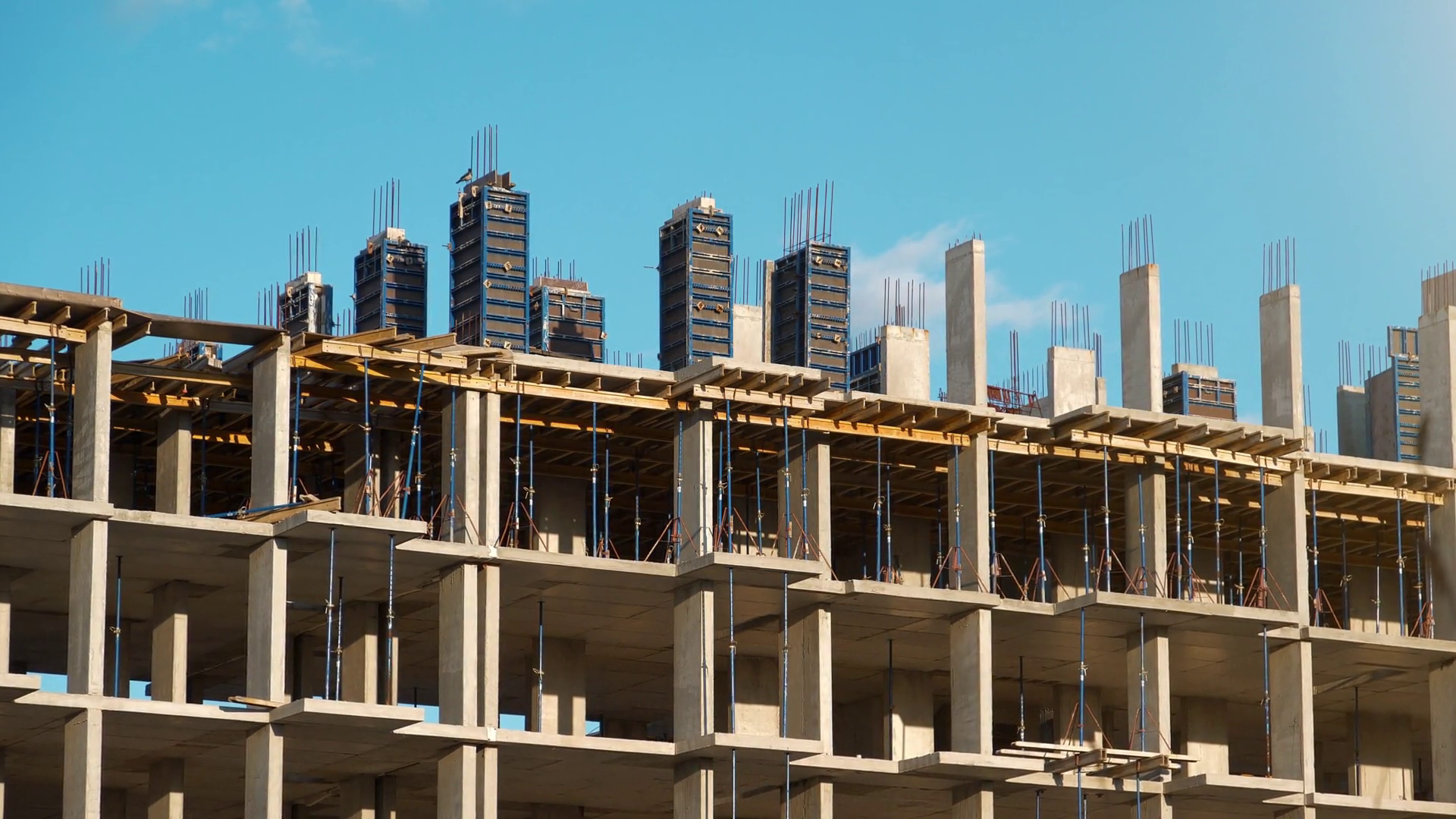 Unfinished Residential Building Cast Stock Footage SBV-348789881 ...