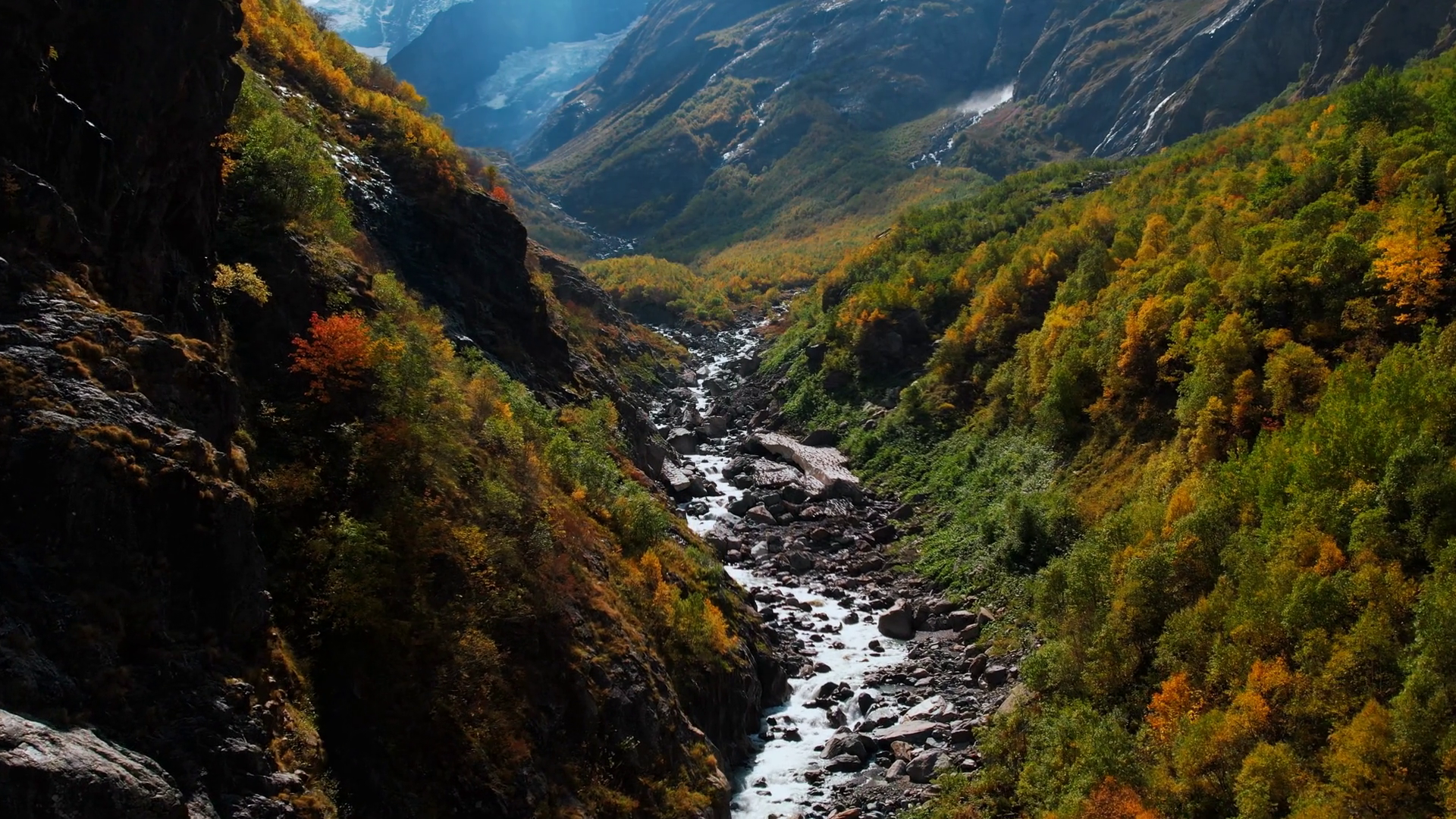 Picturesque Valley In Highlands Small River Stock Footage SBV-348620683 ...