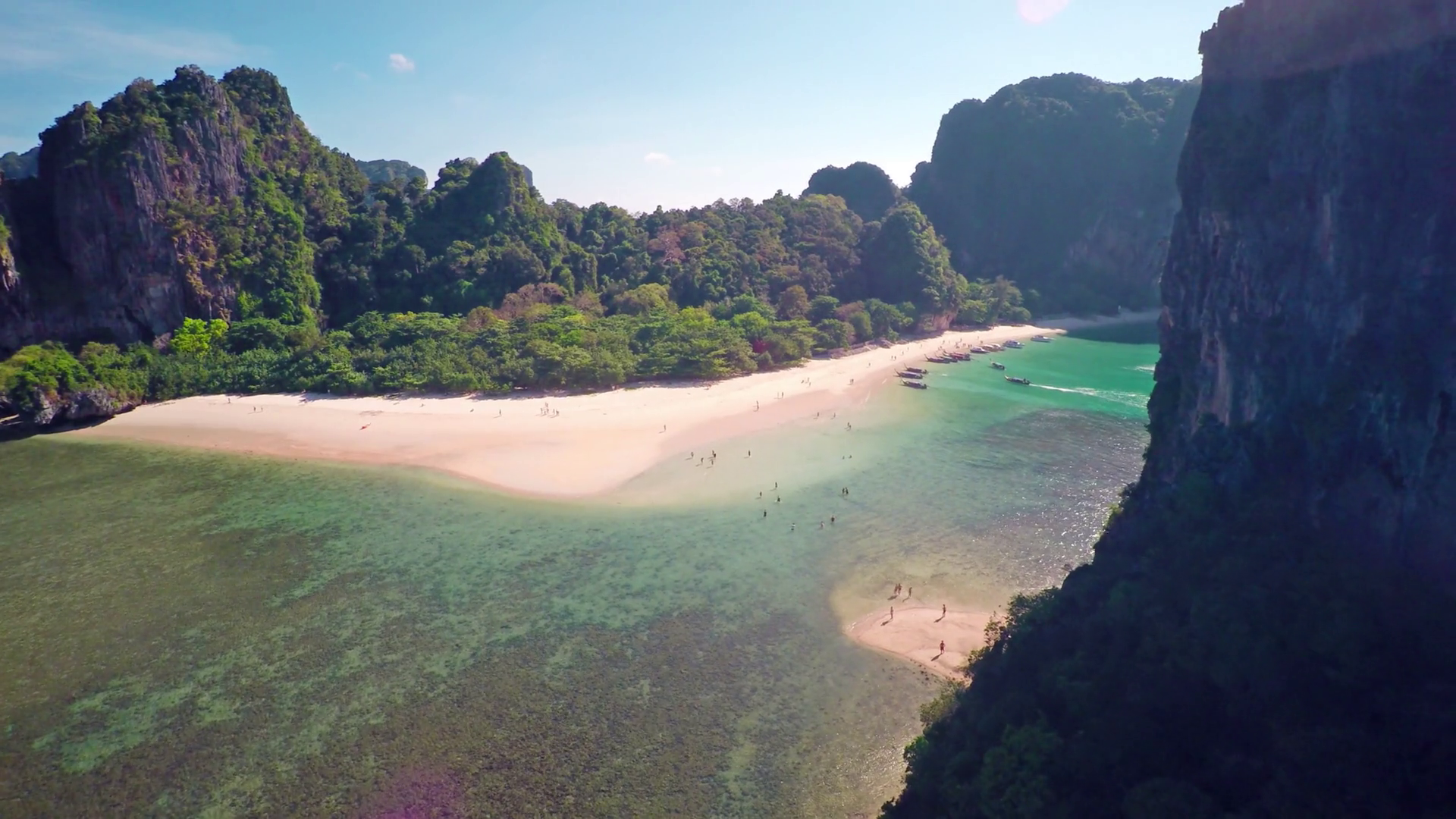 Aerial View On Tropical Beach (pranang Stock Footage SBV-348638506 ...