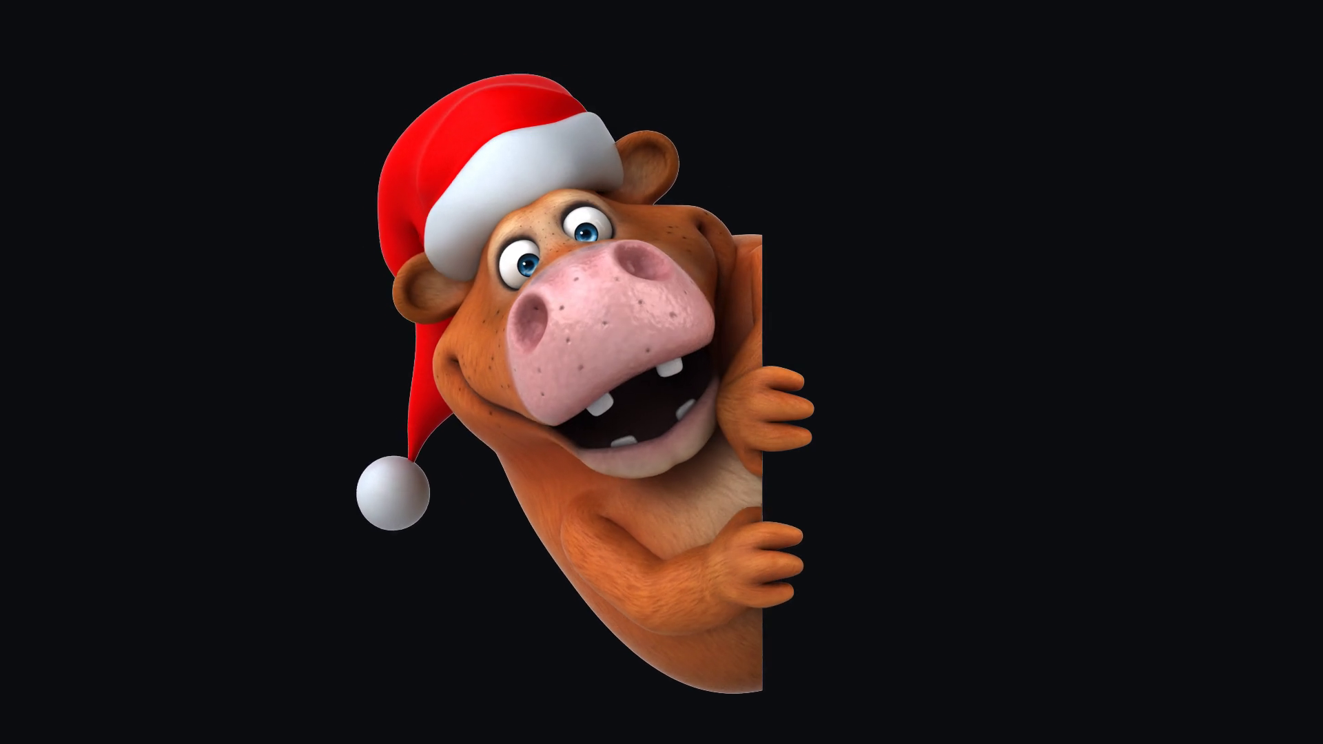Fun 3d Cartoon Cow With Blank Sign (with Stock Motion Graphics SBV ...