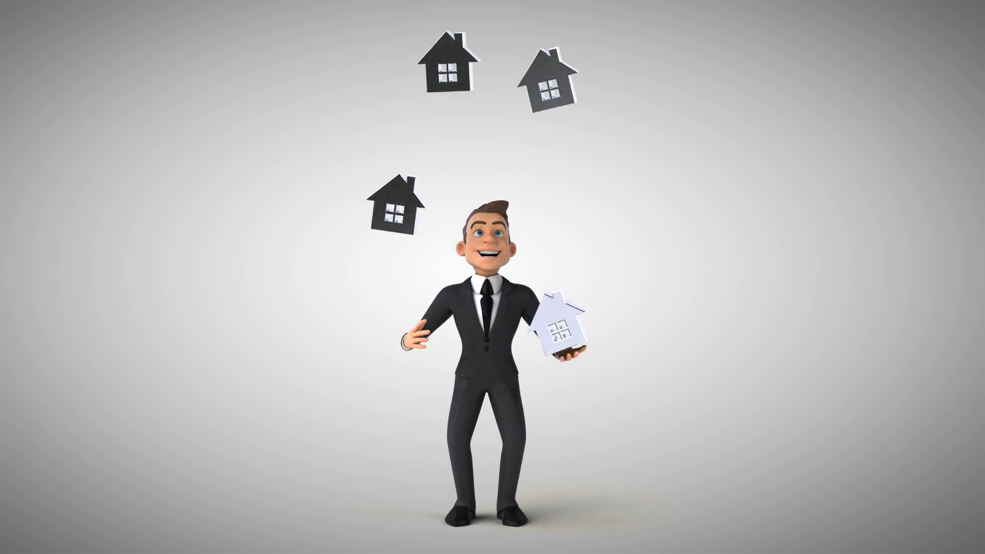Fun Businessman - 3d Animation Stock Footage SBV-318266332 - Storyblocks