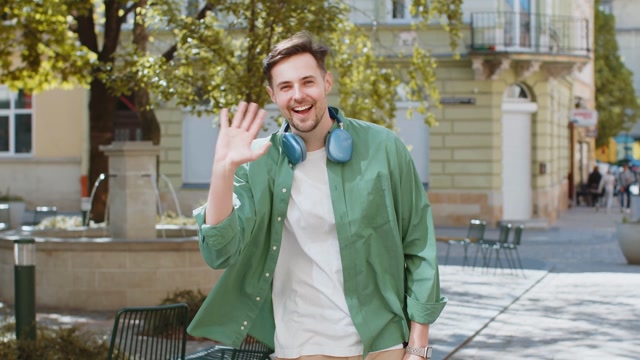 Man Waving Stock Footage: Royalty-Free Video Clips - Storyblocks