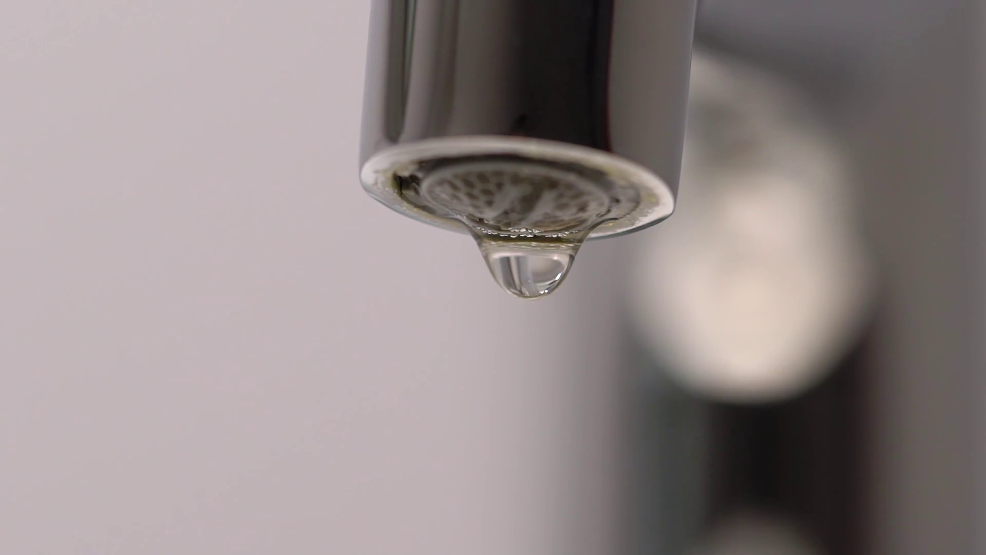 Mixer Valve Water Drip Drops From Water Pipe Stock Footage SBV ...