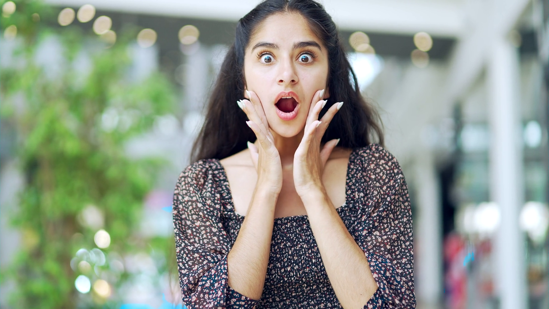 Young Indian Woman Wearing Dress Afraid Stock Footage SBV-352053126 ...