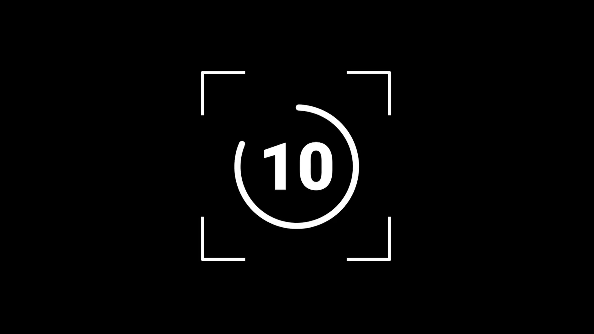Countdown Timer From 10 To 1 Seconds Real Stock Footage SBV-353474316 ...