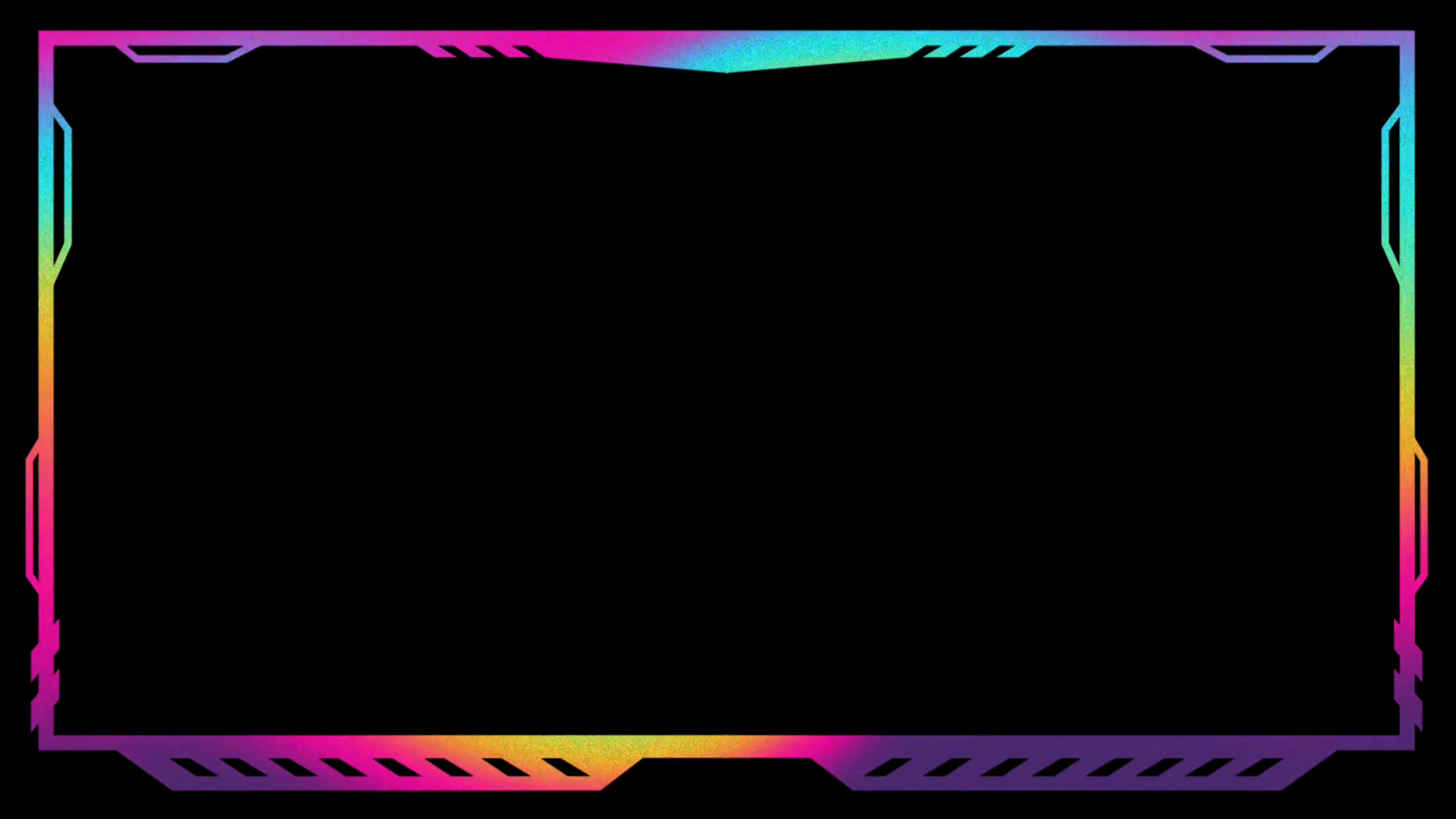 Colorful Webcam Streaming Border With Stock Motion Graphics SBV ...