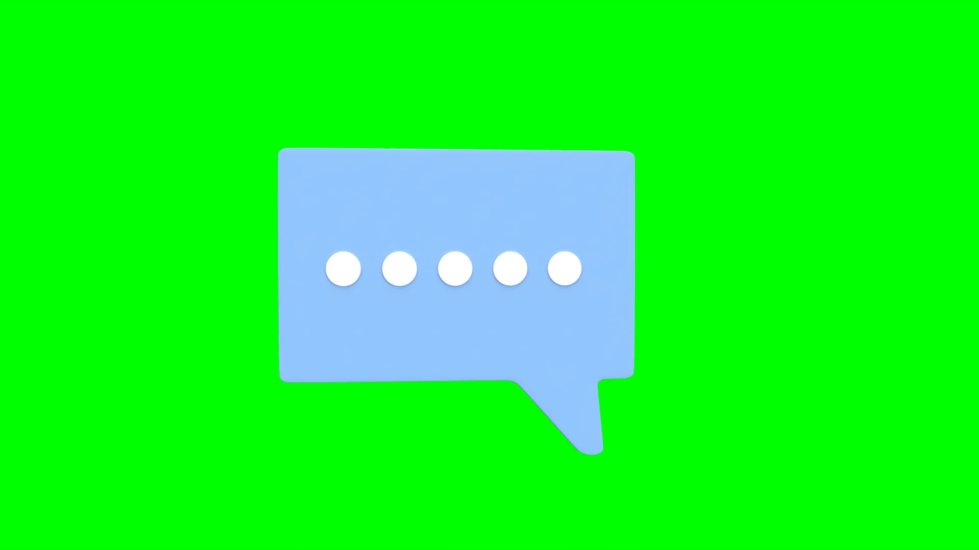 3d Animation Of Chat Bubble With Typing Dots Stock Footage SBV ...
