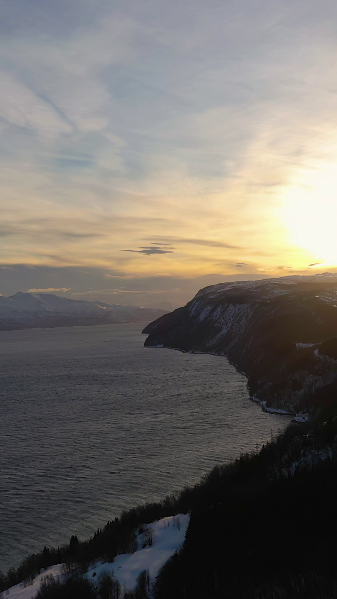 Ofotfjord Fjord Mountains In Winter At Stock Footage SBV-353034770 ...