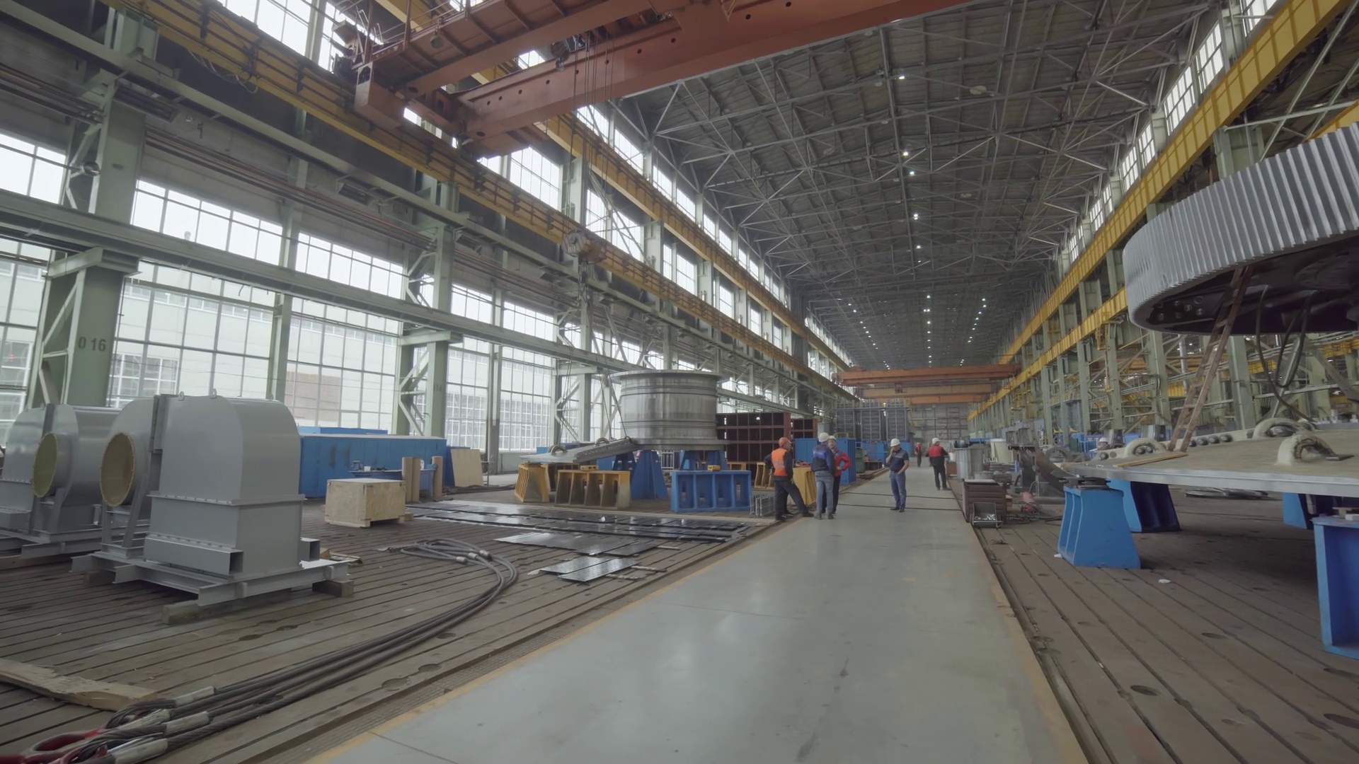 Inside Contemporary Industrial Factory Stock Footage SBV-351731525 ...