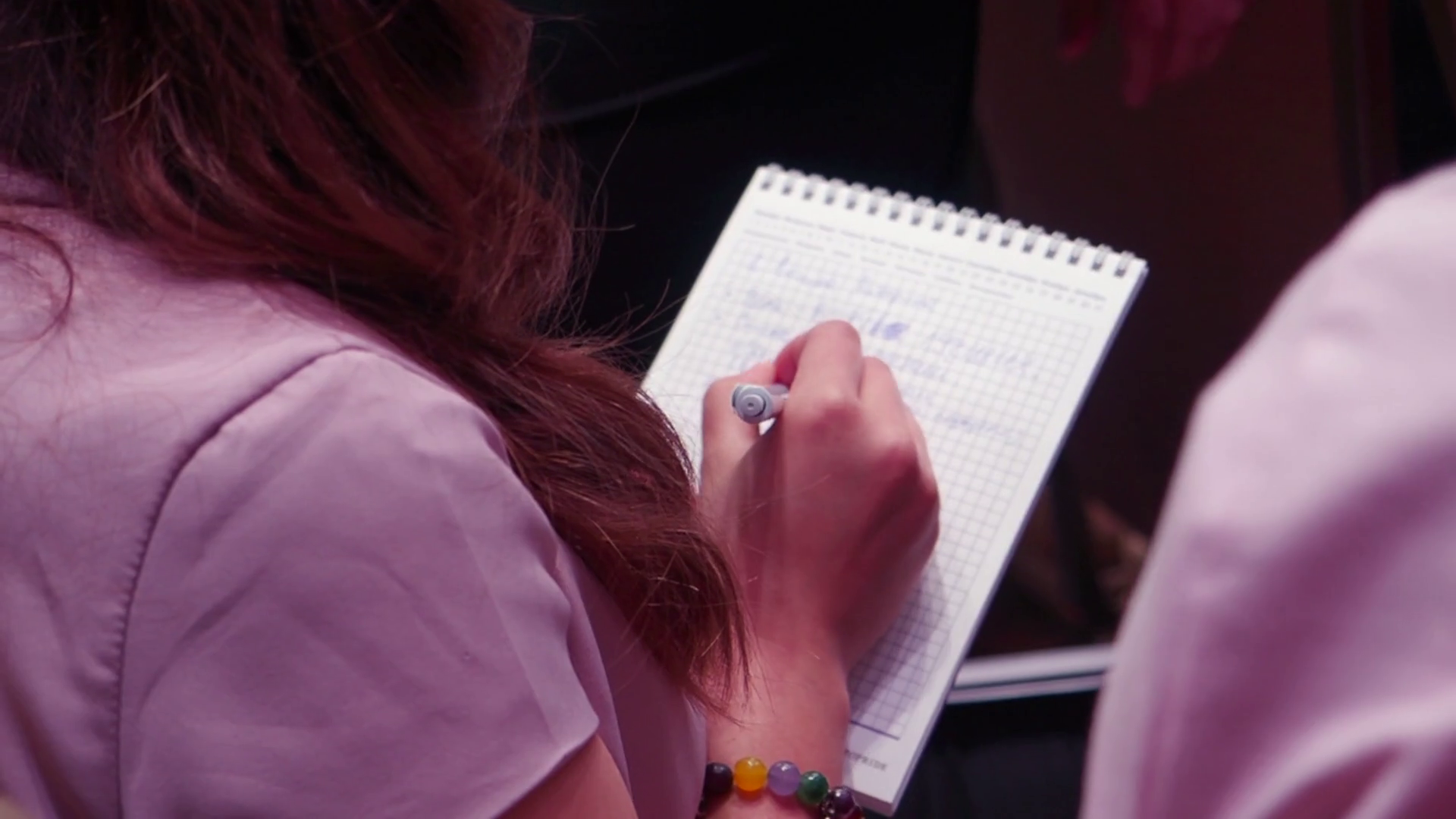 Clouse-up Of Female Hands Writing In Stock Footage SBV-348577519 ...