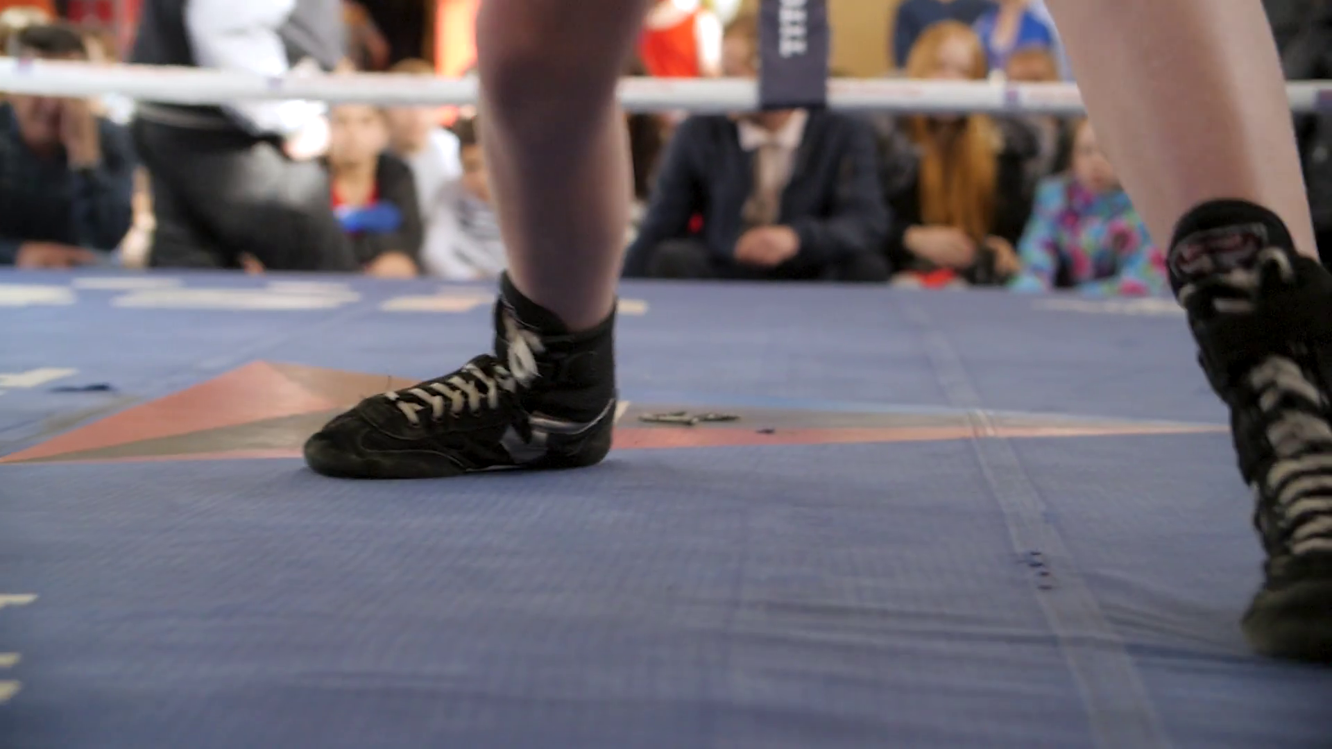 Two Boxers Fight In Boxing Ring In Boxing Stock Footage SBV-348585244 ...