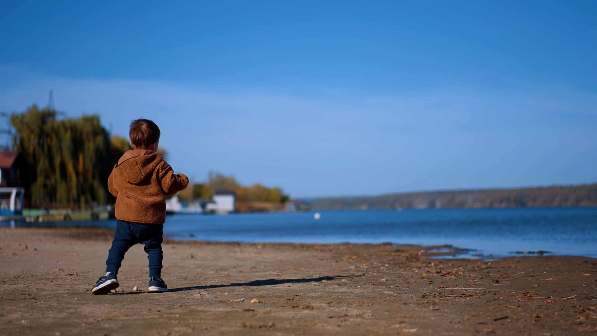 Rear View Of Toddler Clapping Hands Stock Footage SBV-352869671 ...