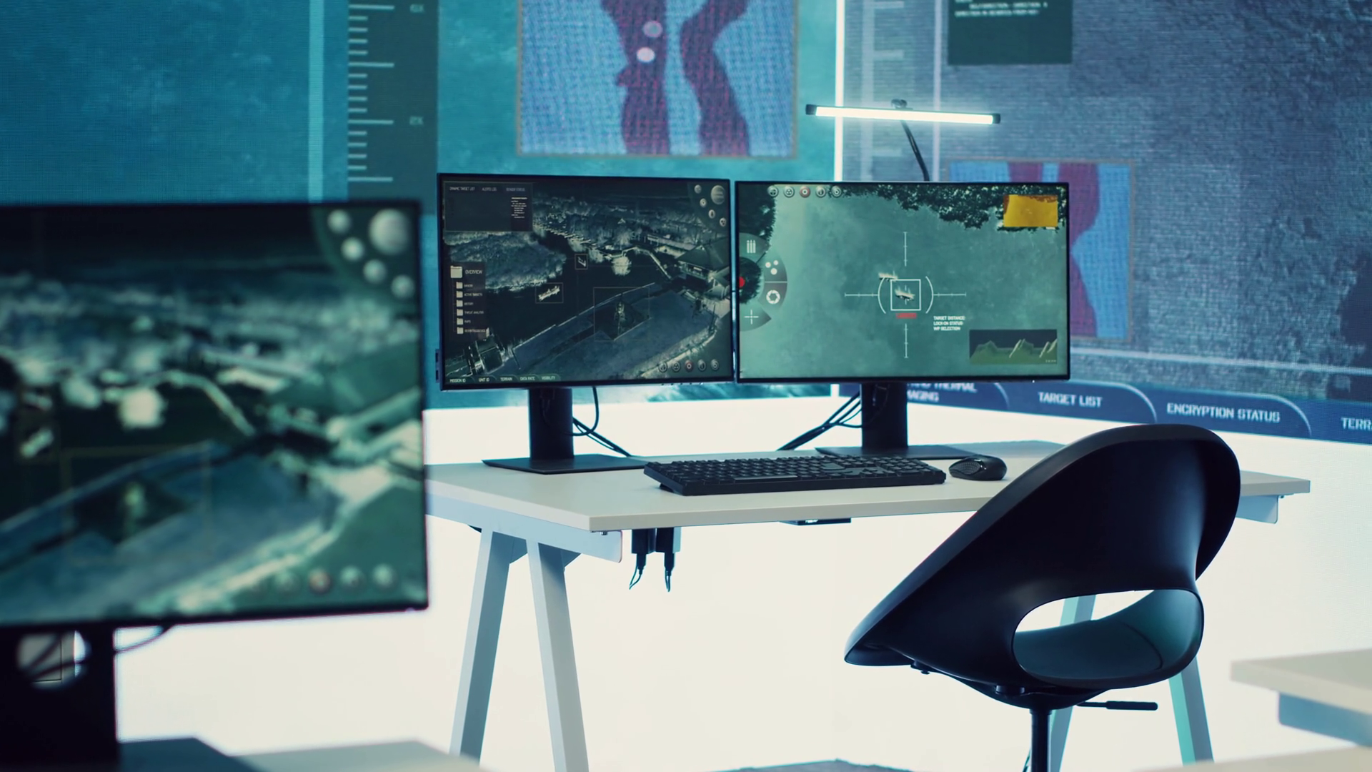 Government Army Headquarters Monitoring Room Stock Footage SBV ...