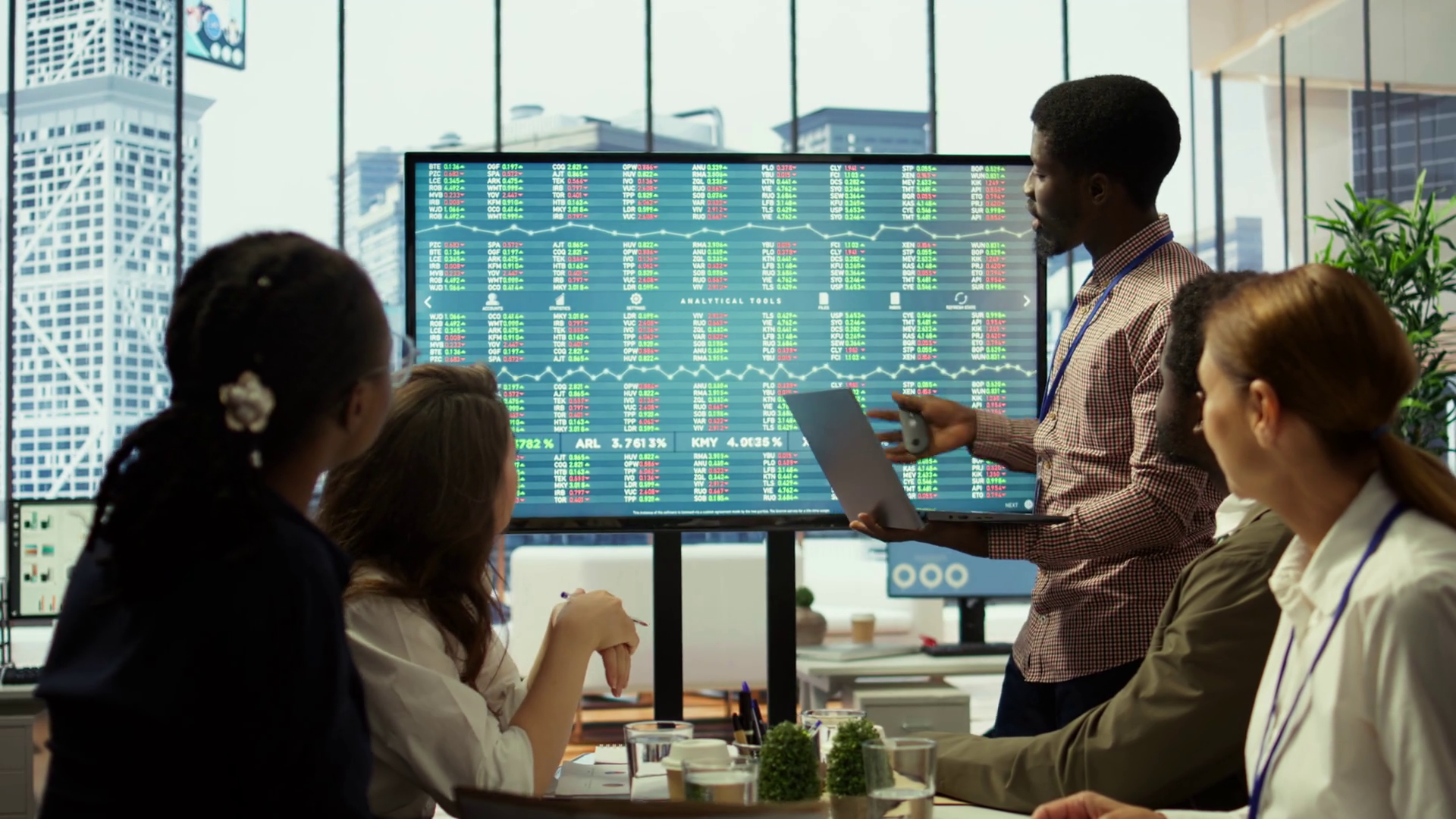 Diverse Work Team Meeting In Boardroom To Stock Footage SBV-349306745 ...