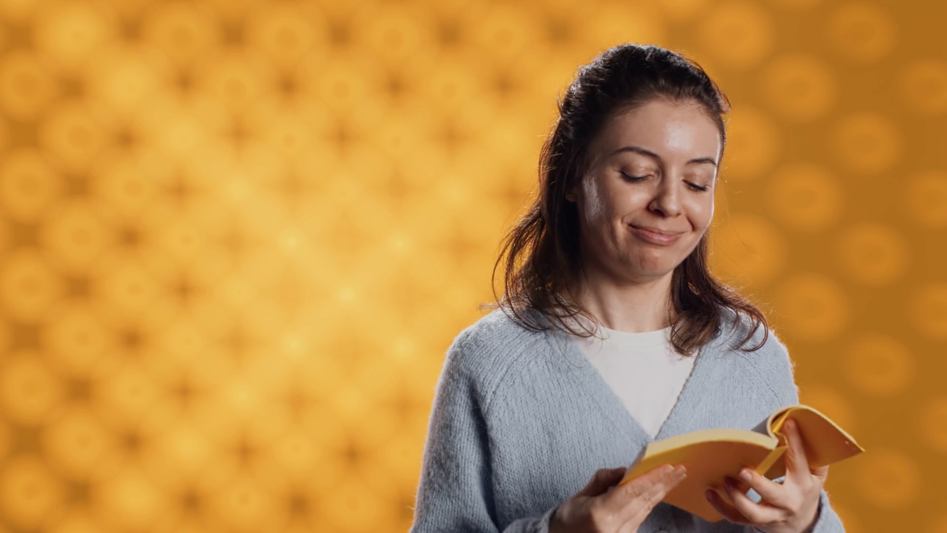 Happy Woman Raving About Amazing Book Stock Footage SBV-348987822 ...