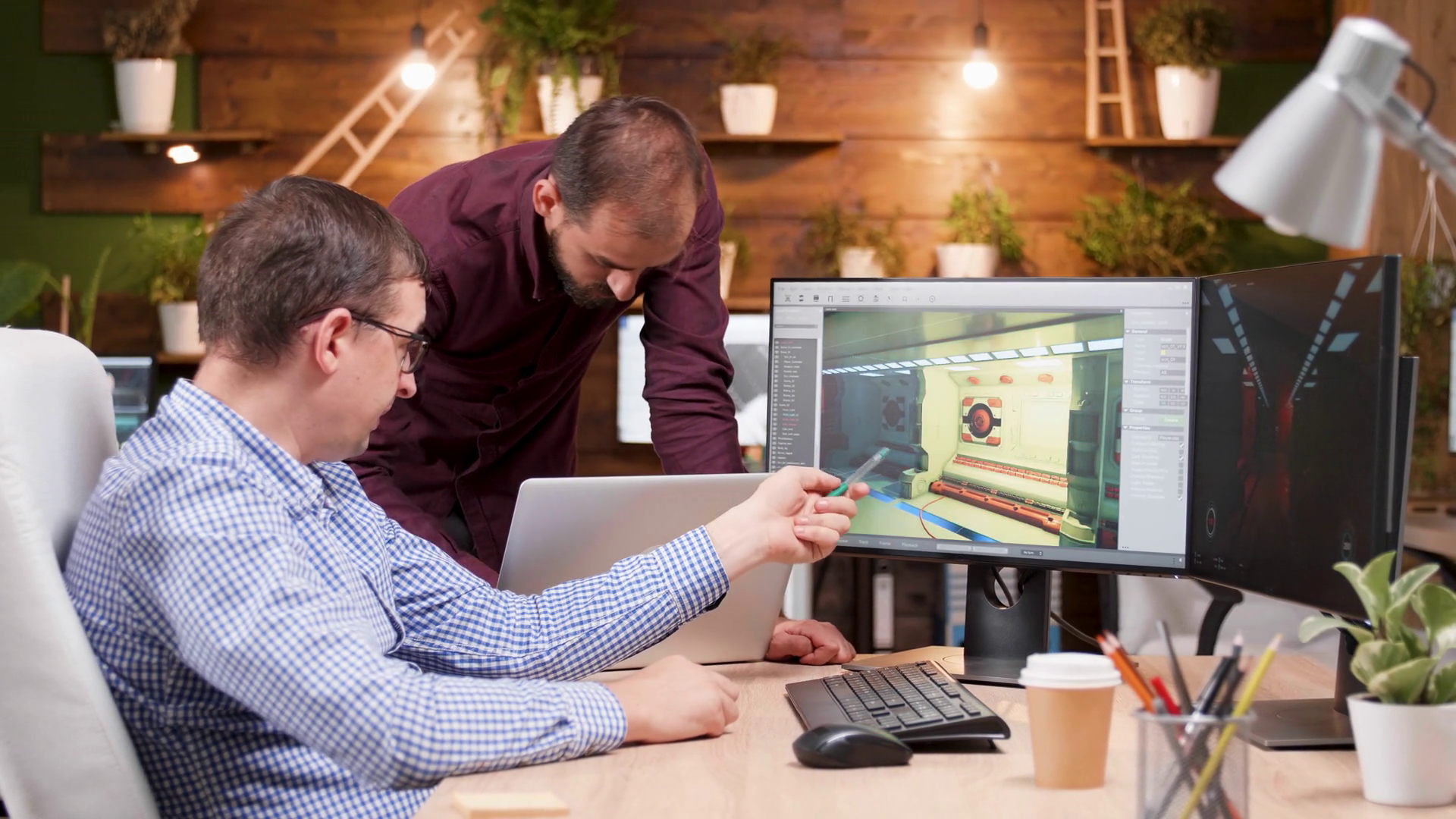 Graphic Desginer Working In Gaming Industry Stock Footage SBV-337591679 ...
