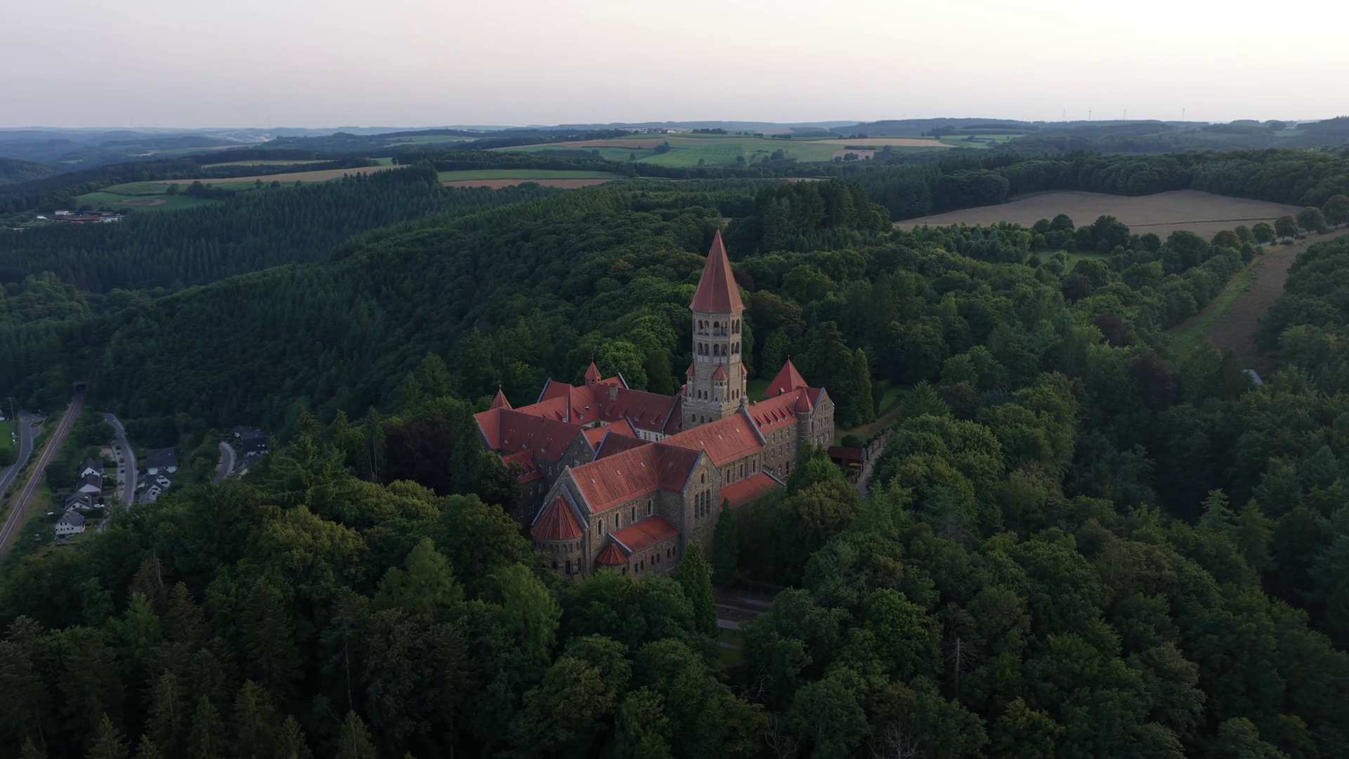 Abbey Of Clervaux Abbey Of St Maurice St Stock Footage SBV-352554827 ...