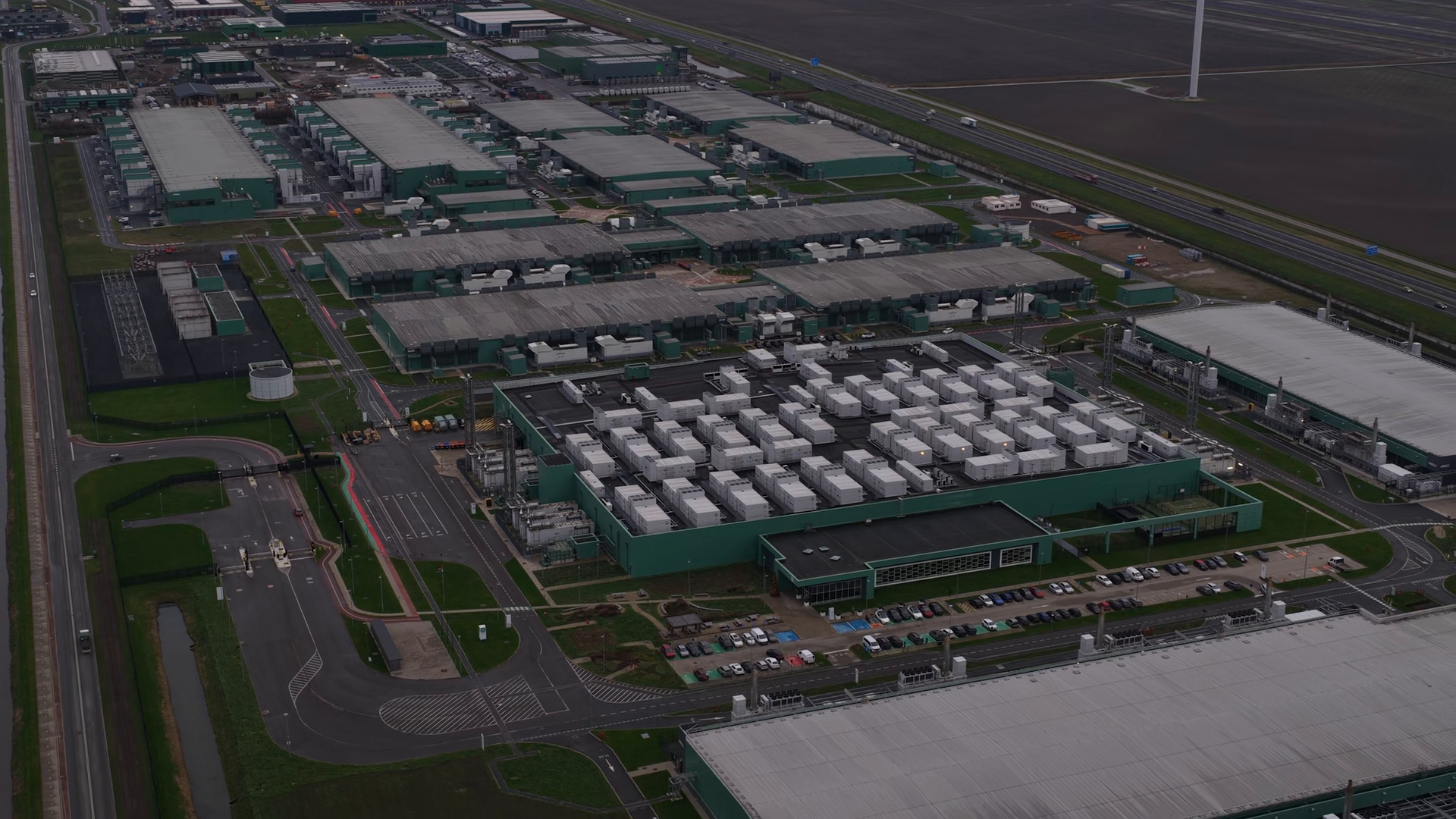 Large Scale Data Center In Middenmeer Stock Footage SBV-353521995 ...
