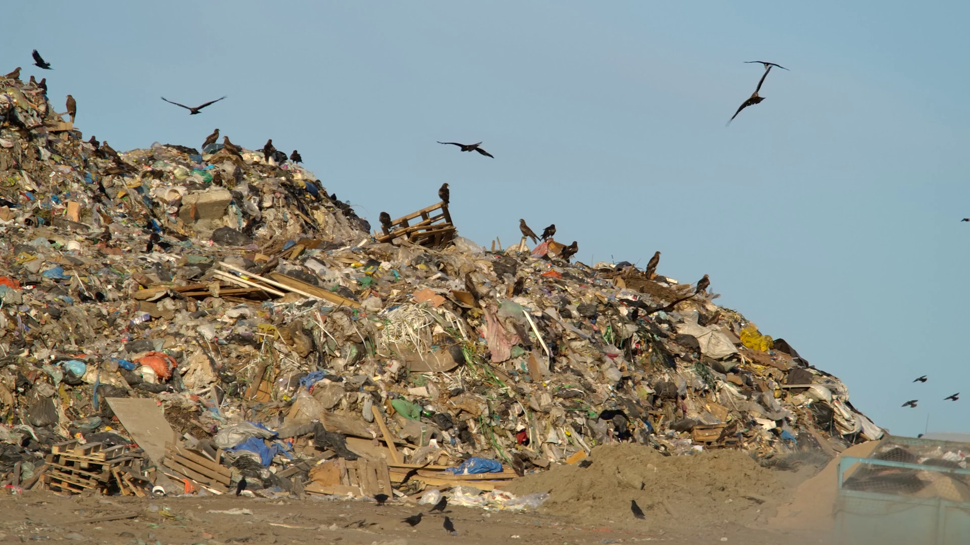 Big Waste Garbage Dump Overflowing With Stock Footage SBV-349212306 ...