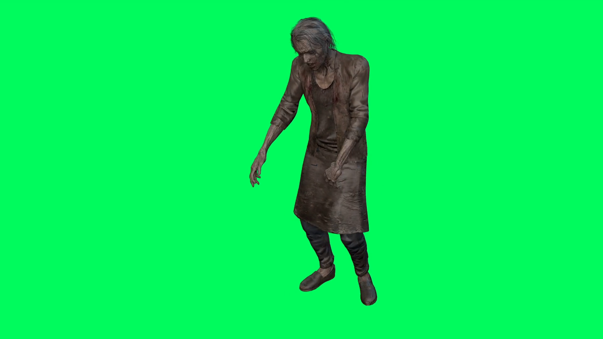 Animation - 3d Model Of Zombie Walking On Stock Motion Graphics SBV ...