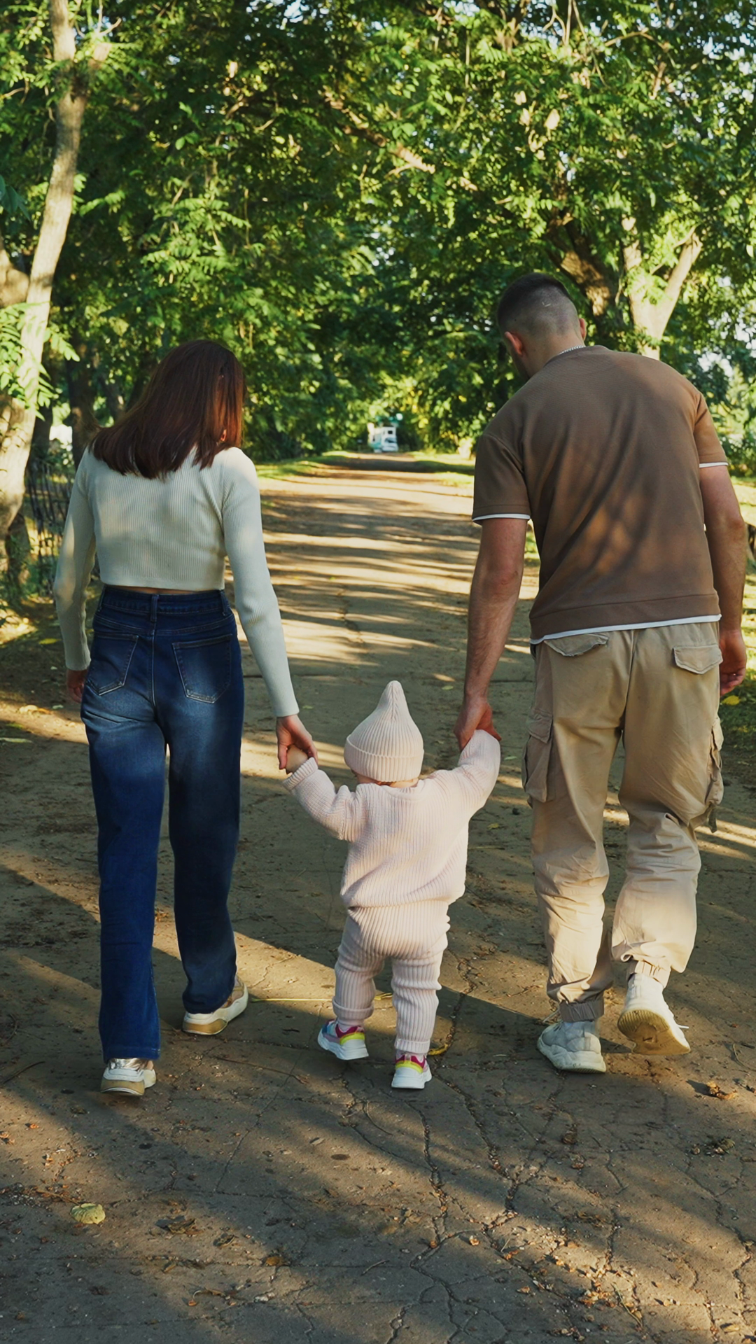 Family Stroll In Park On Sunny Day With Stock Footage SBV-353083682 ...