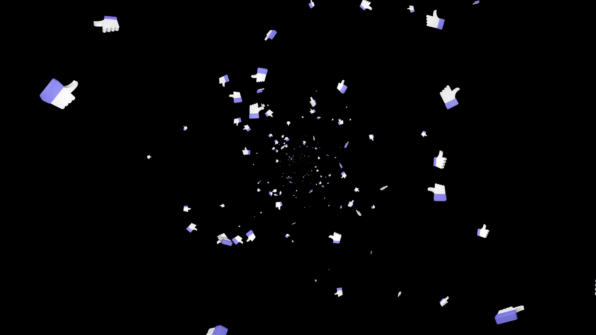 Falling Thumbs Up Animation Social Media Stock Motion Graphics SBV ...