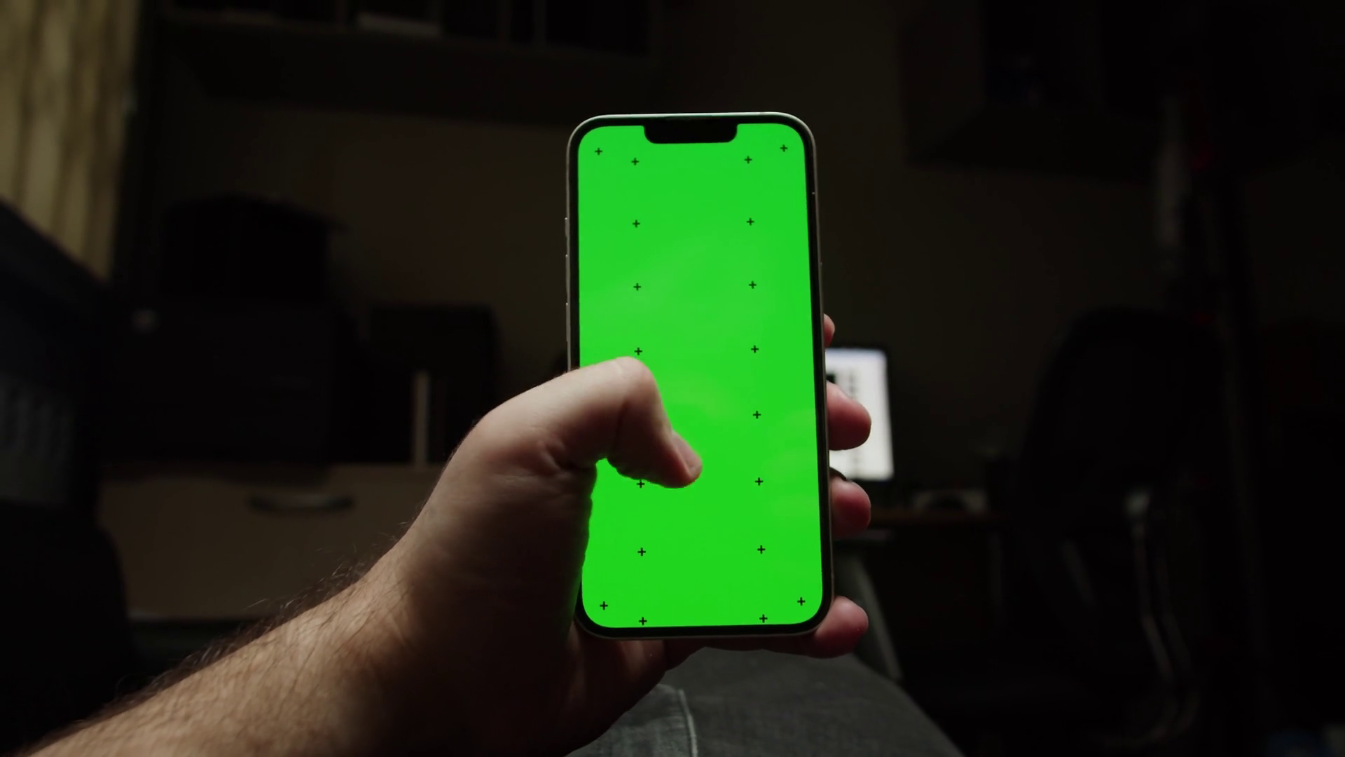 Green Screen Chroma Key Hand Holding Stock Footage SBV-352162181 ...