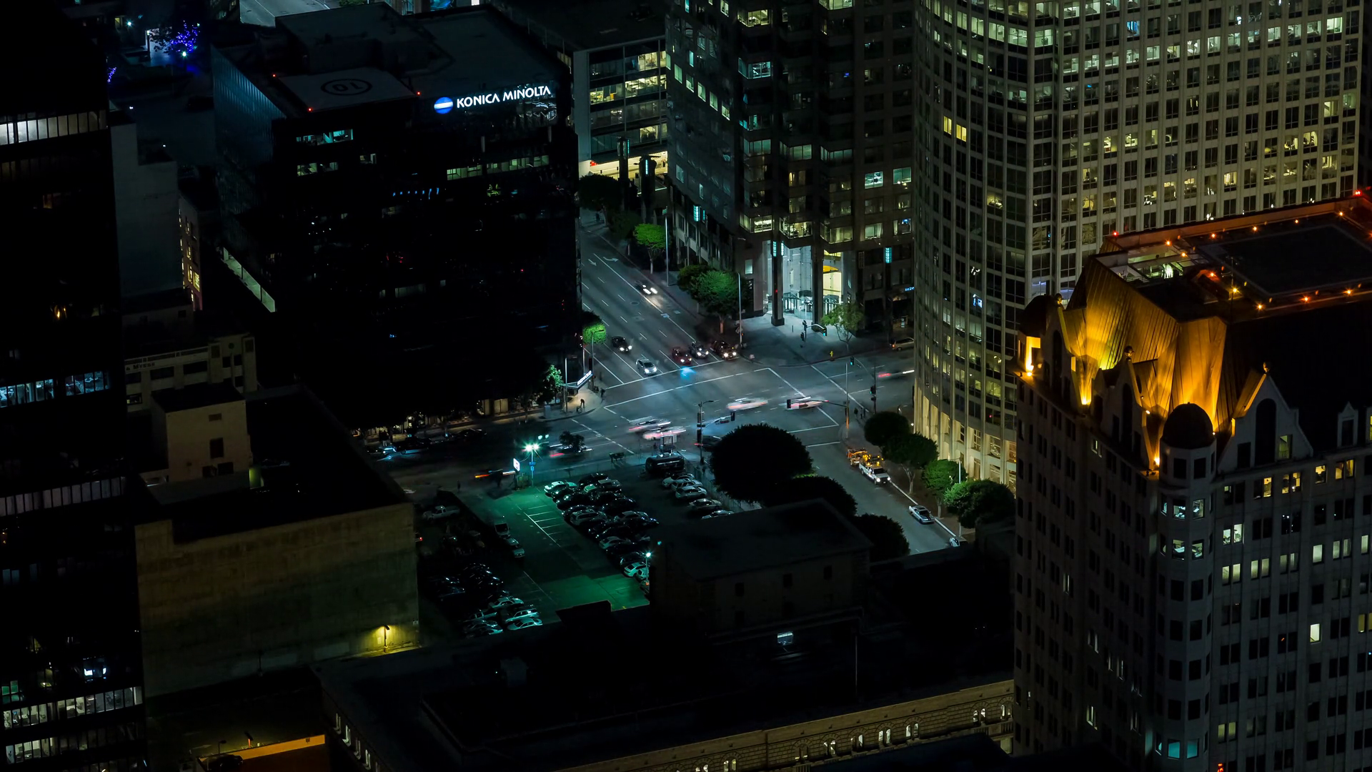 Downtown Los Angeles Traffic Intersection Stock Footage SBV-306187262 ...