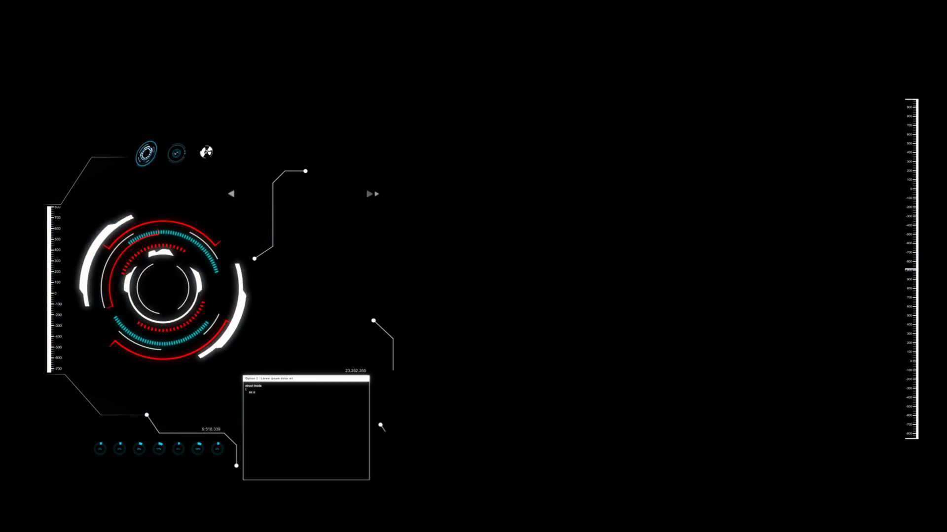 4k Animation Ui User Interface With Data Hud Stock Motion Graphics SBV ...