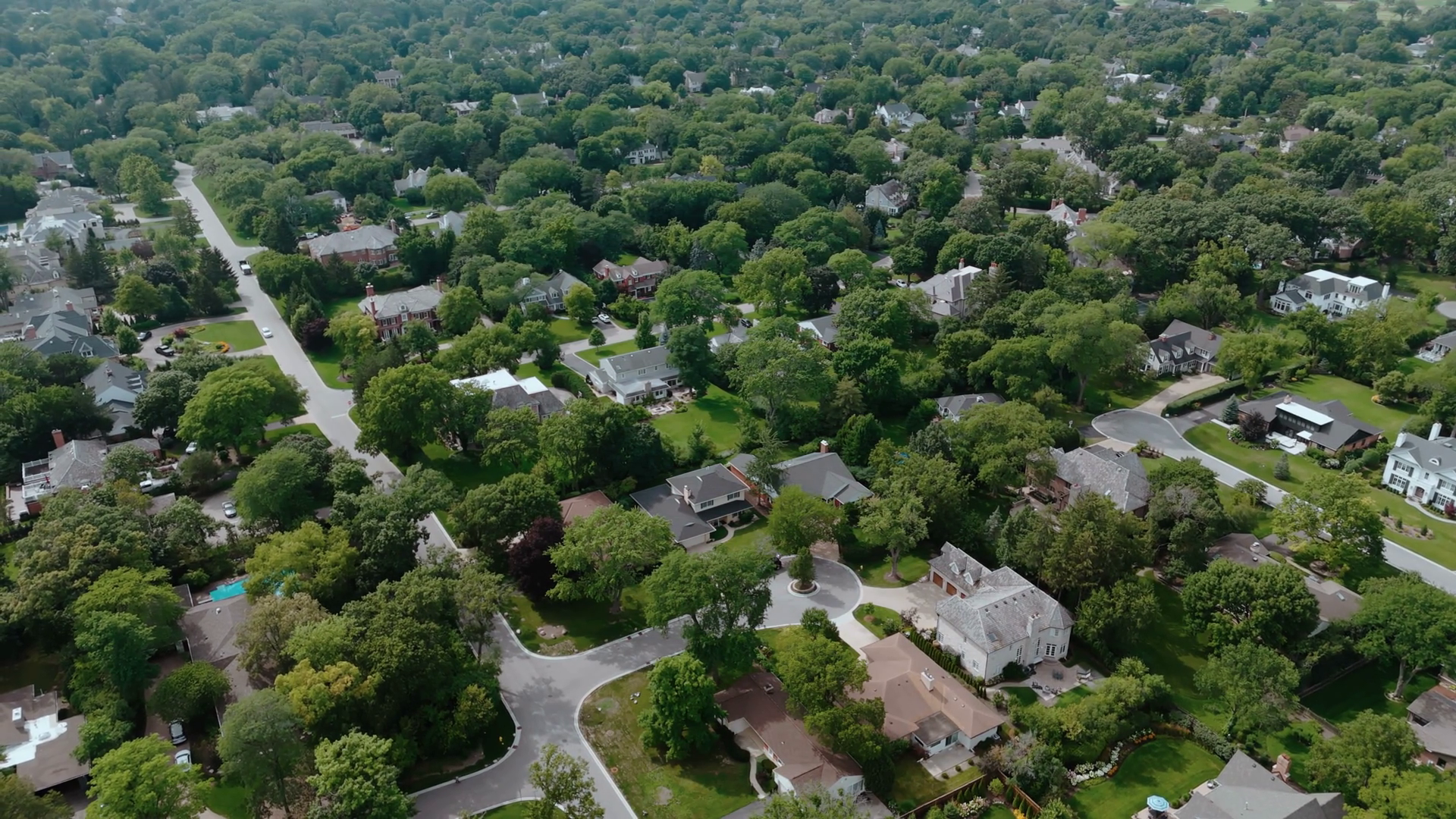 Above Drone Shot Residential Houses In Stock Footage SBV-348458192 ...