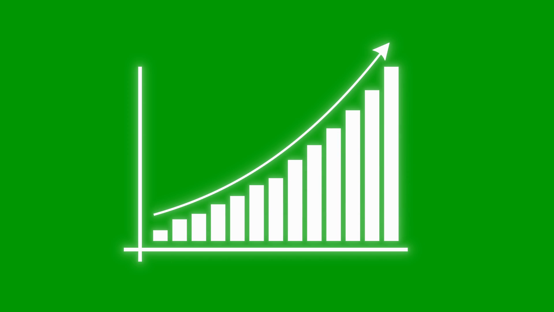 Graph Going Up Rising Bar Graph Business Stock Motion Graphics SBV ...