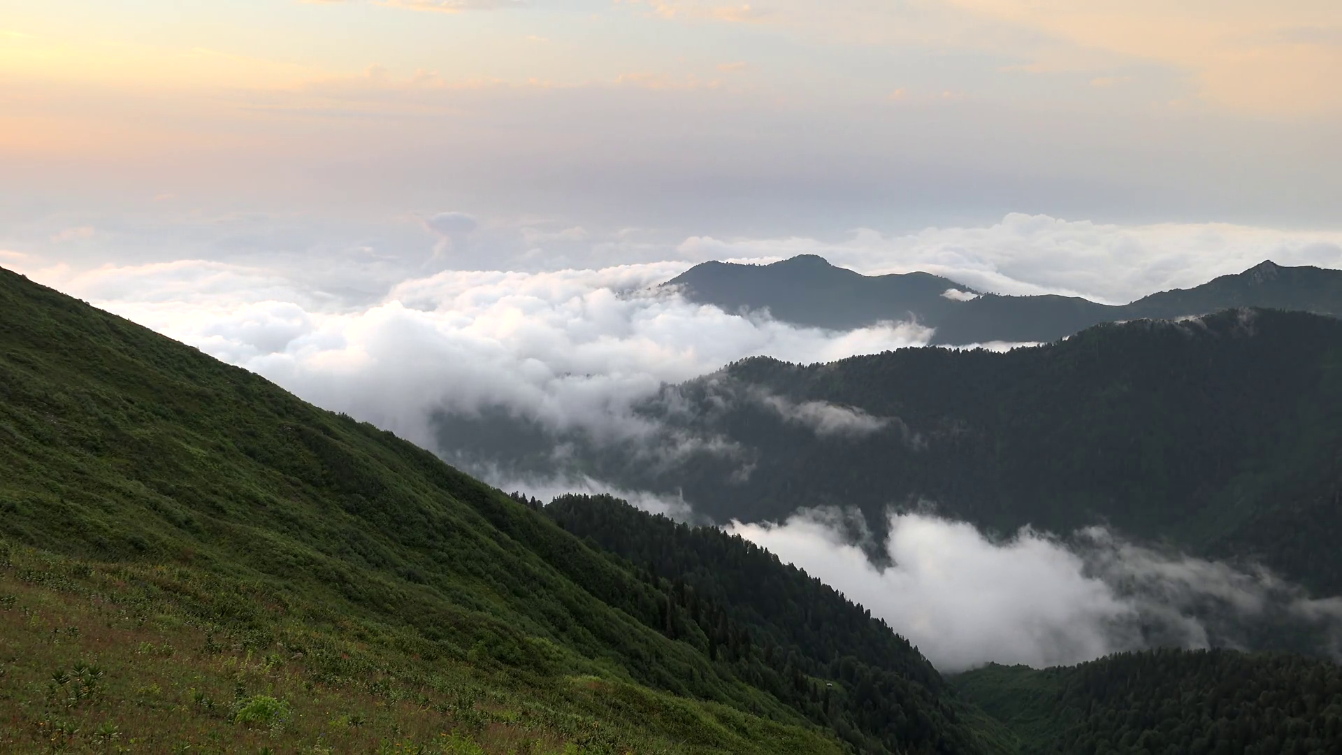 Time Lapse View Of Treeless High Meadows Stock Footage SBV-347779437 ...
