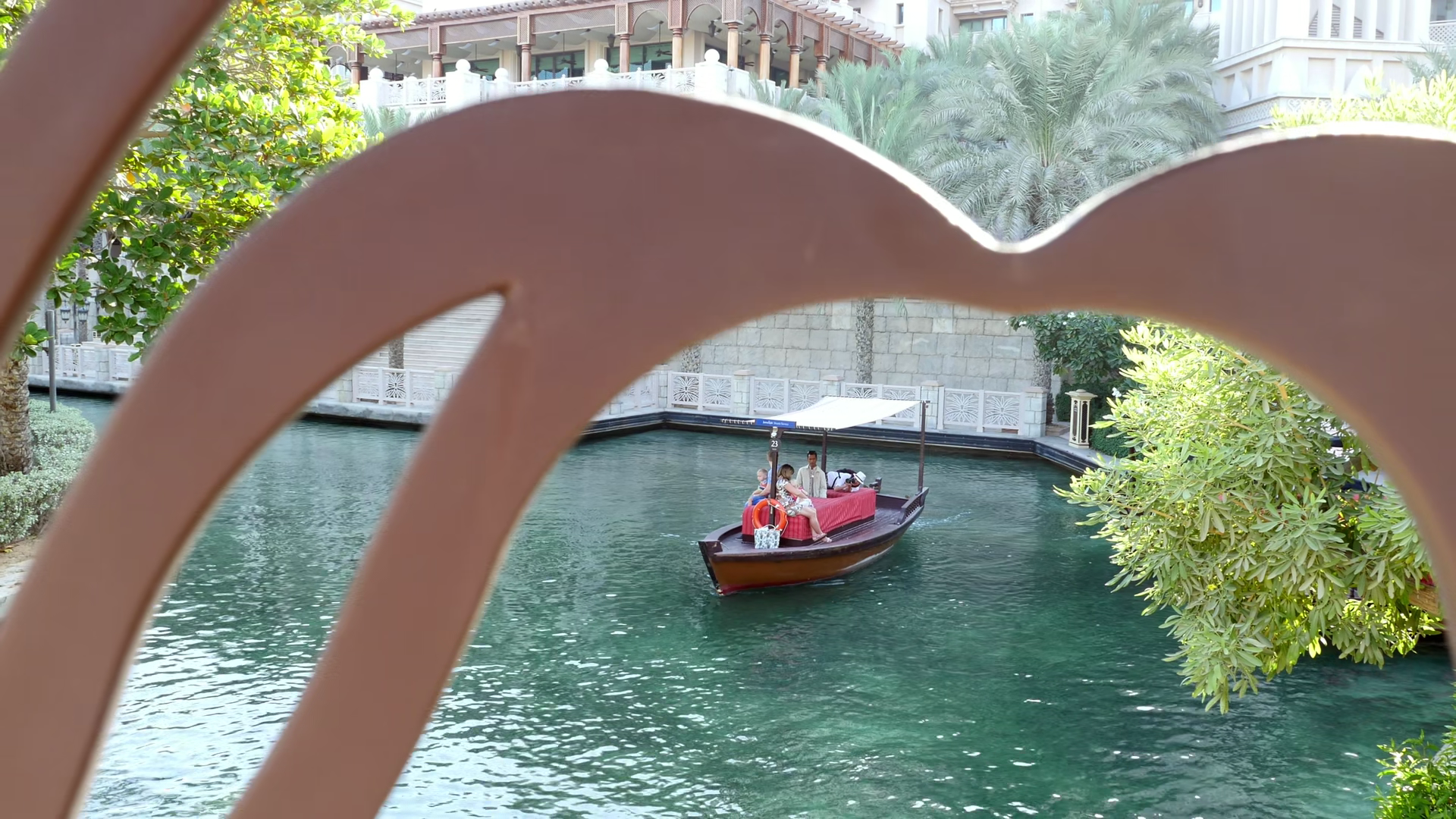 Tourists Enjoy Scenic Abra Boat Ride Through Stock Footage SBV ...