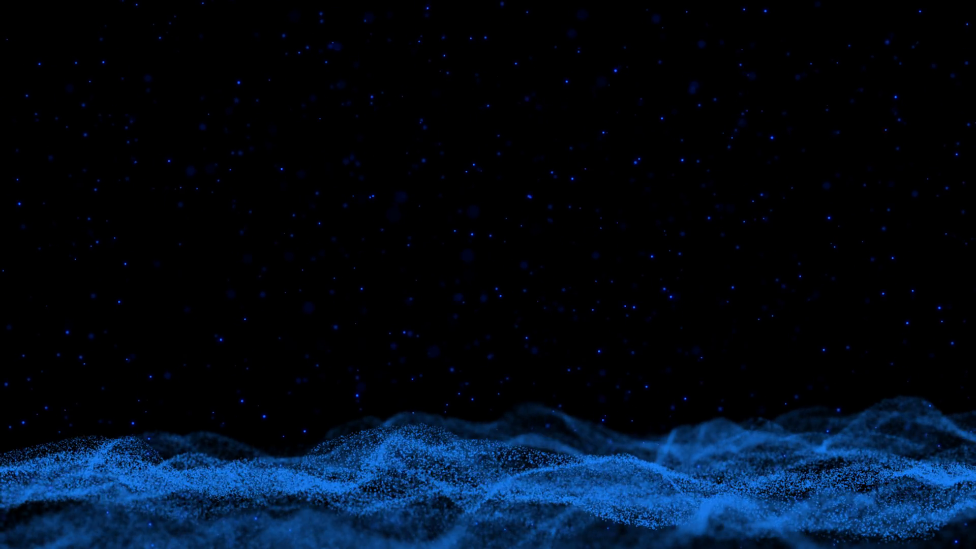 Blue Glowing Particle Waves Forming Digital Stock Motion Graphics SBV ...