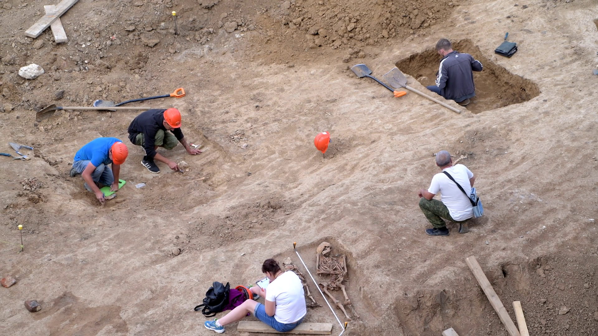Archaeological Excavation Reveals Stock Footage SBV-351990159 - Storyblocks