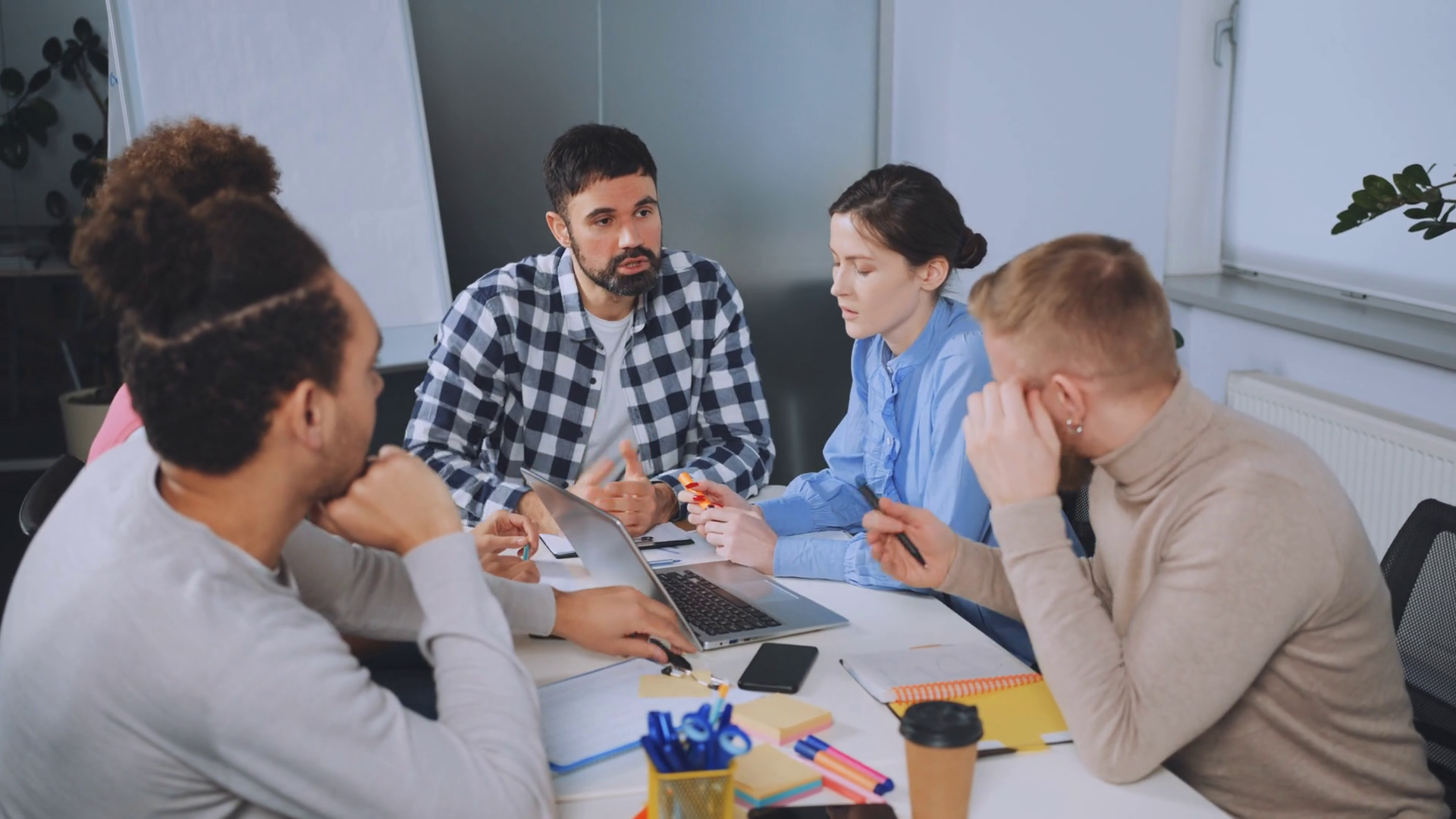 Team Members Engage In Heated Discussion To Stock Footage SBV-349078293 ...