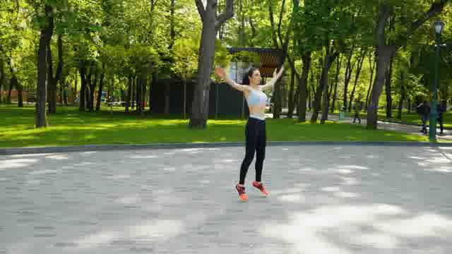 Ponytail Jumping Stock Footage: Royalty-Free Video Clips - Storyblocks