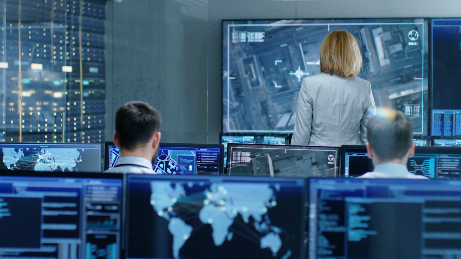In Government Surveillance Facility Team Of Stock Footage SBV-352915108 ...