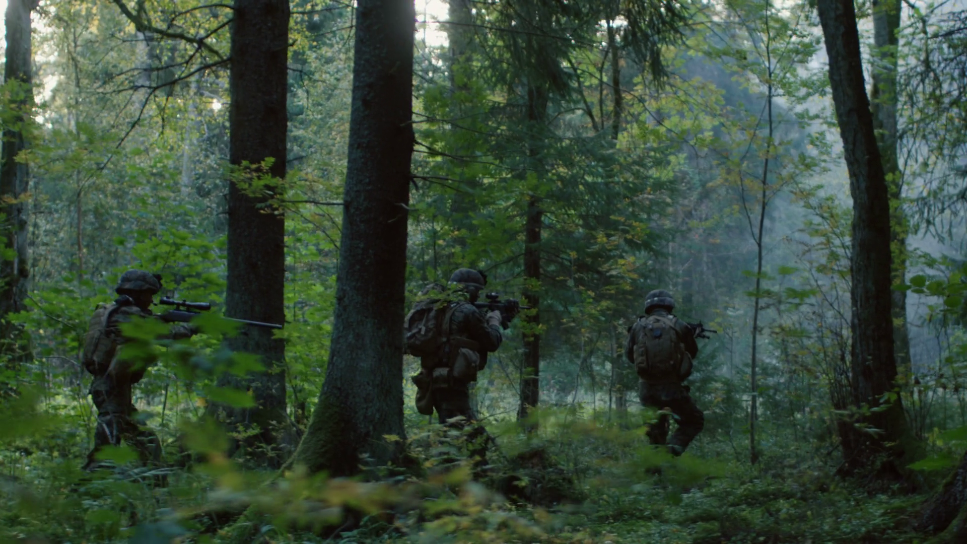 Fully Equipped Soldiers Wearing Camouflage Stock Footage SBV-352915519 ...