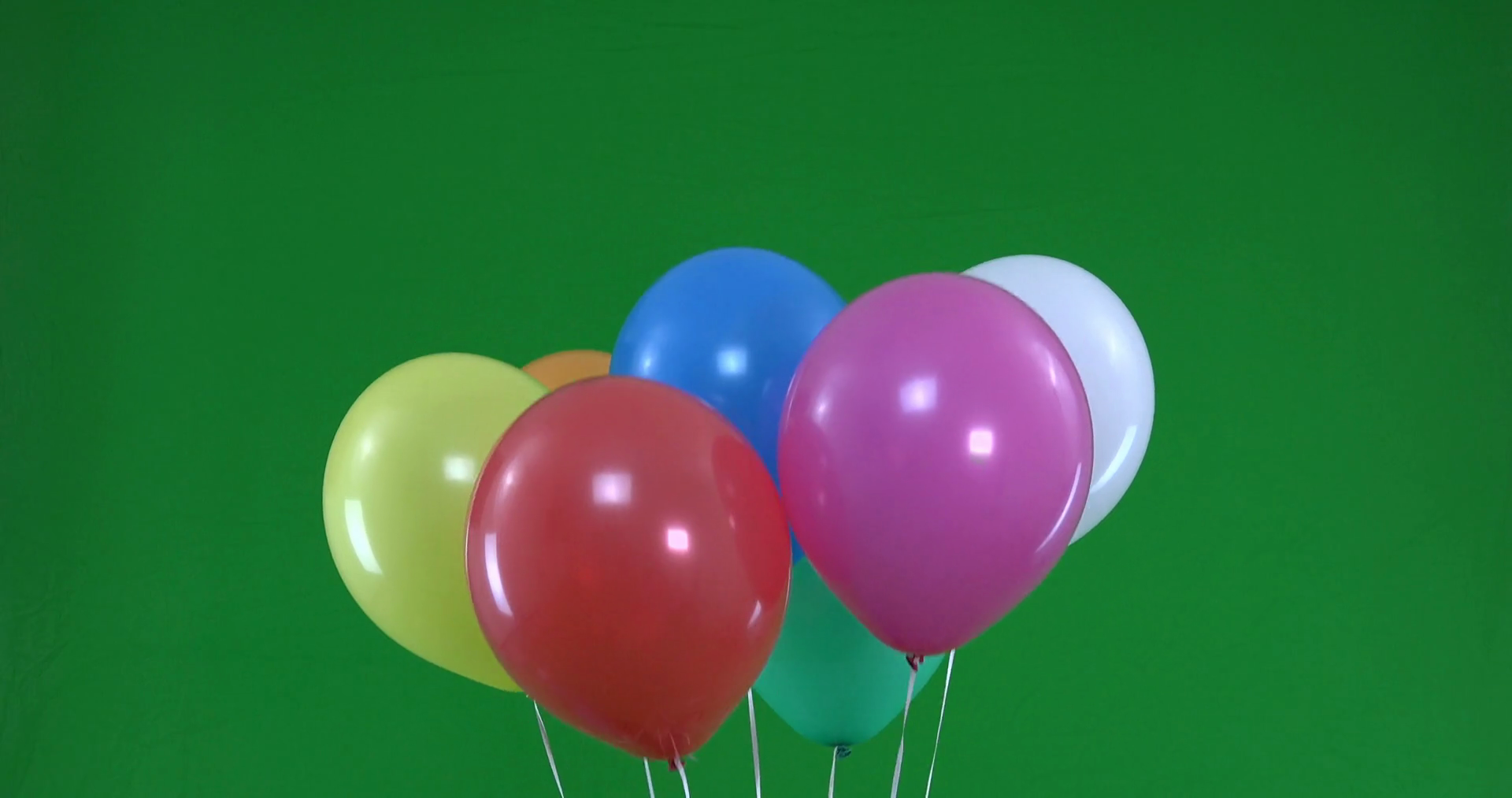 Green Screen Of Colorful Balloons Rise Stock Footage SBV-348703009 ...
