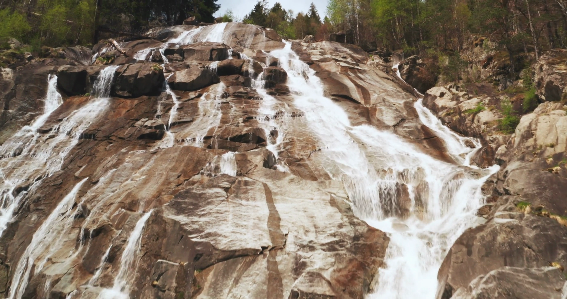 Aerial Of Scenic Waterfalls Panoramic View Stock Footage SBV-348911379 ...
