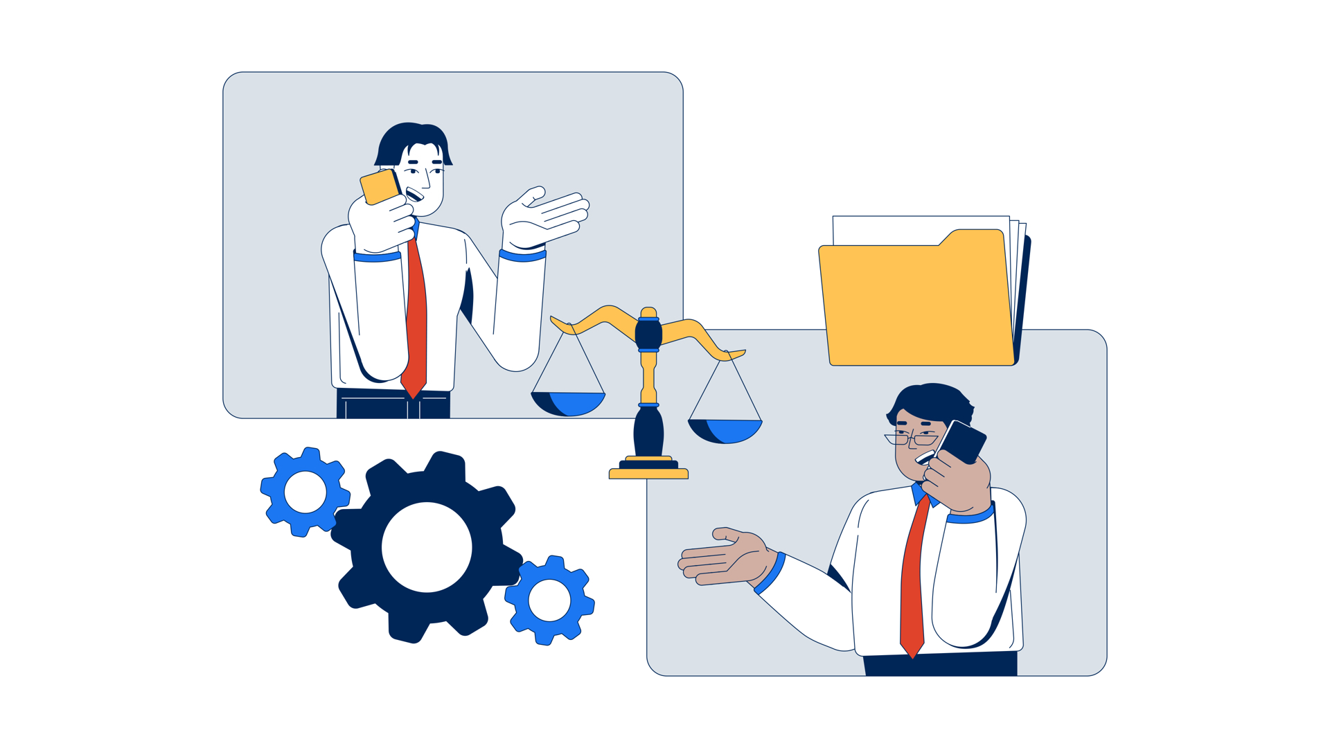 Legal Advice Over Phone Call 2d Animation Stock Footage SBV-353784246 ...