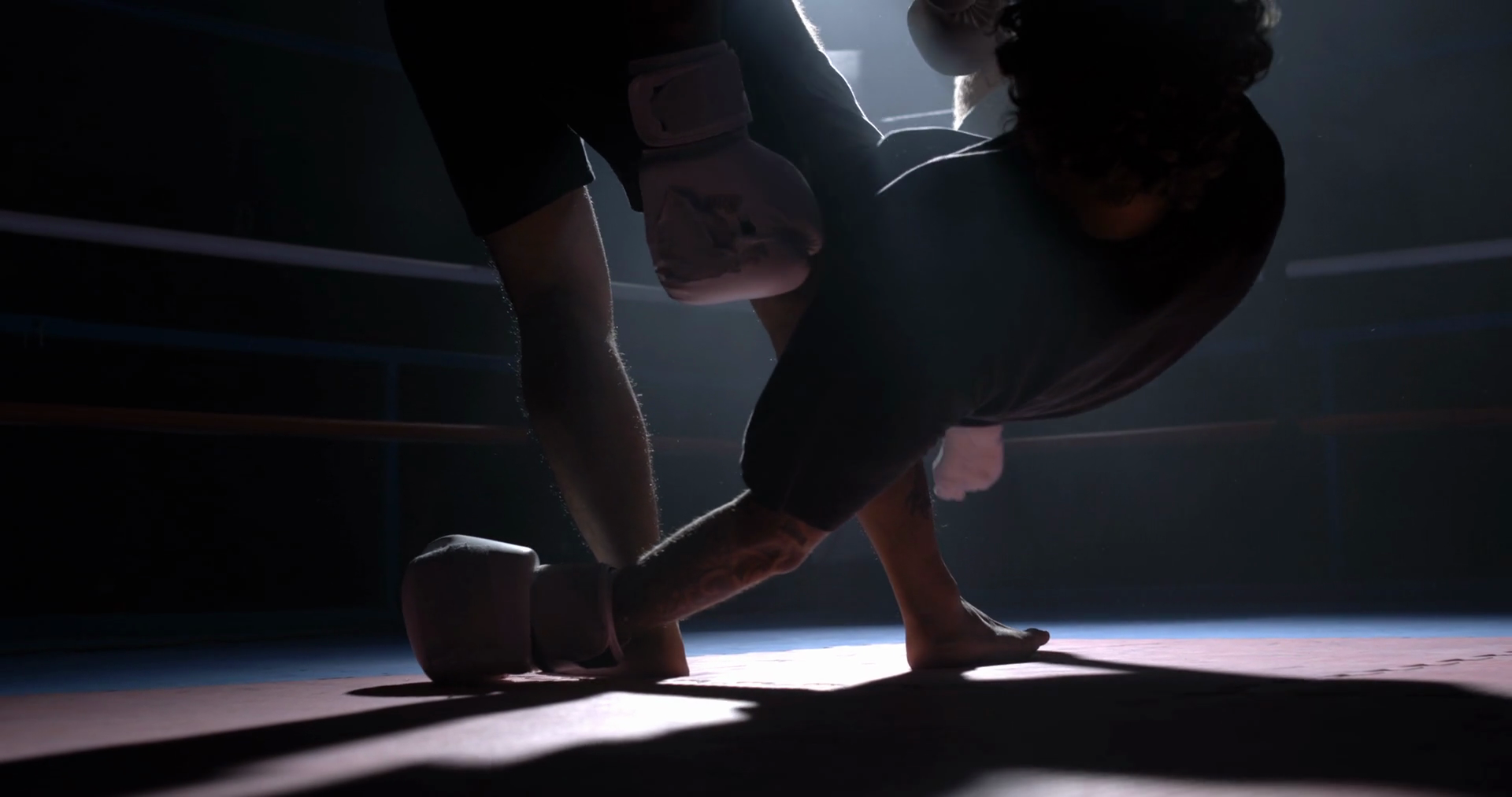 Dramatic Fighting Takedown In Speed Ramp Stock Footage SBV-348625631 ...