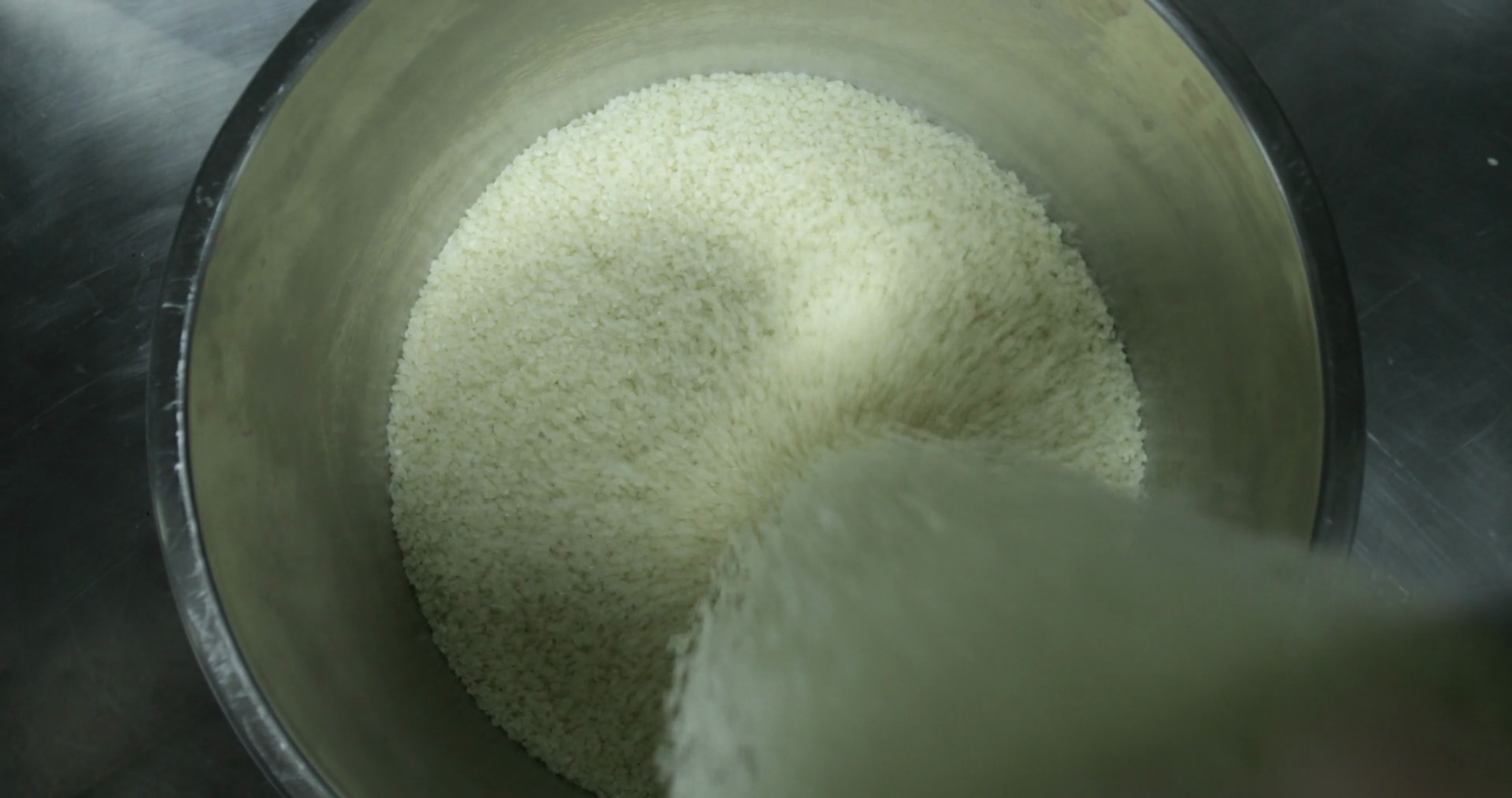 Filling Pot With Dry Rice Asian Food Cooking Stock Footage SBV ...