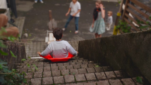 Kids Pushing An Object Stock Footage: Royalty-Free Video Clips ...