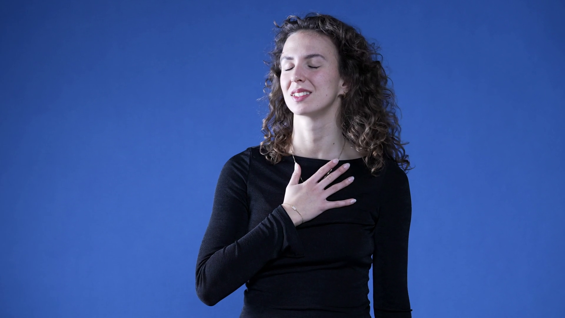 Woman Feeling Relief Taking Deep Breath Stock Footage SBV-348657043 ...